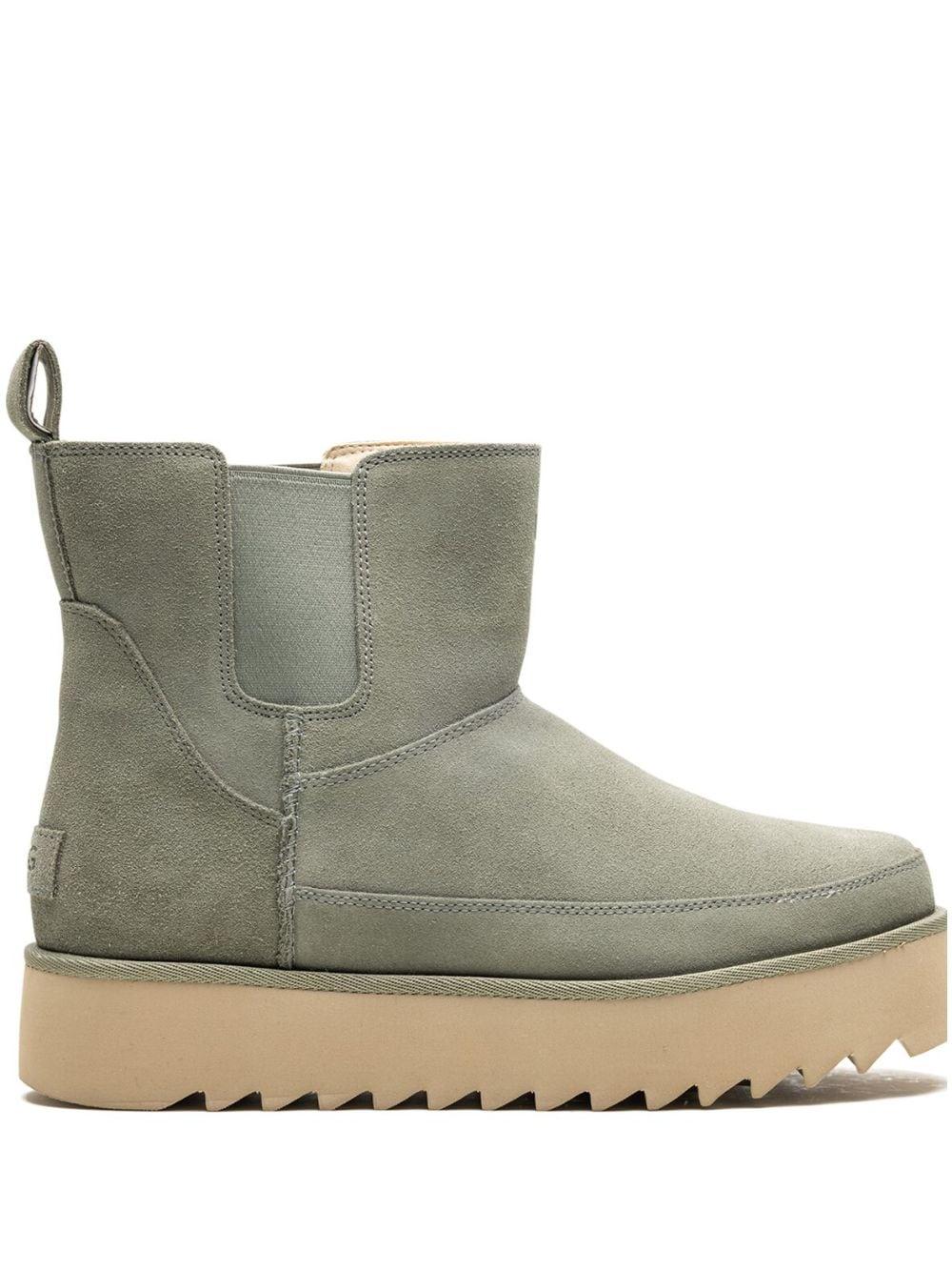 UGG Chelsea Platform Mini "Shaded Clover" Boots in Gray | Lyst