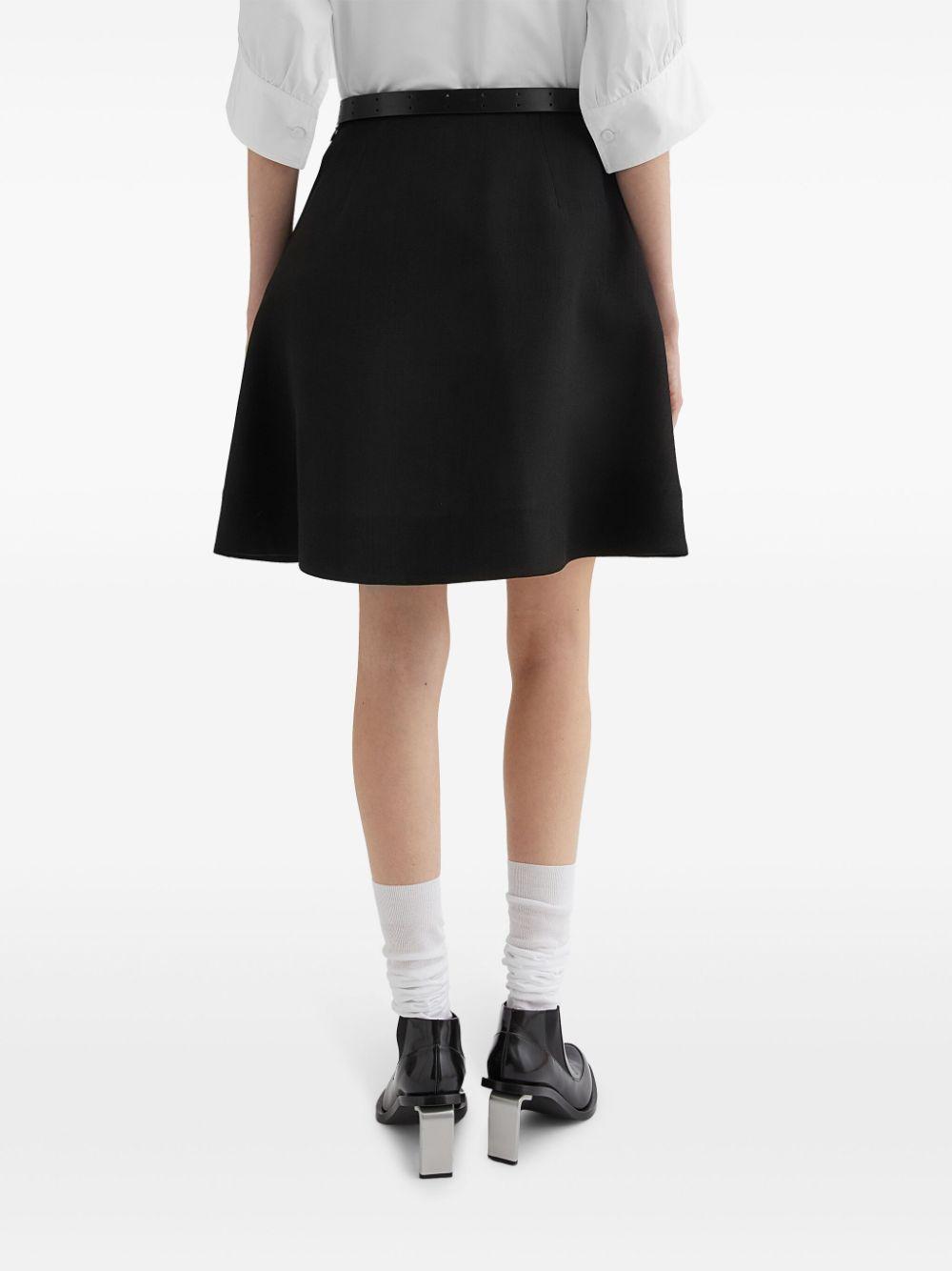 Jil Sander レディース ブラック ハイウエスト Aラインミニ Jil Sander レディース ブラック ハイウエスト Aラインミニ