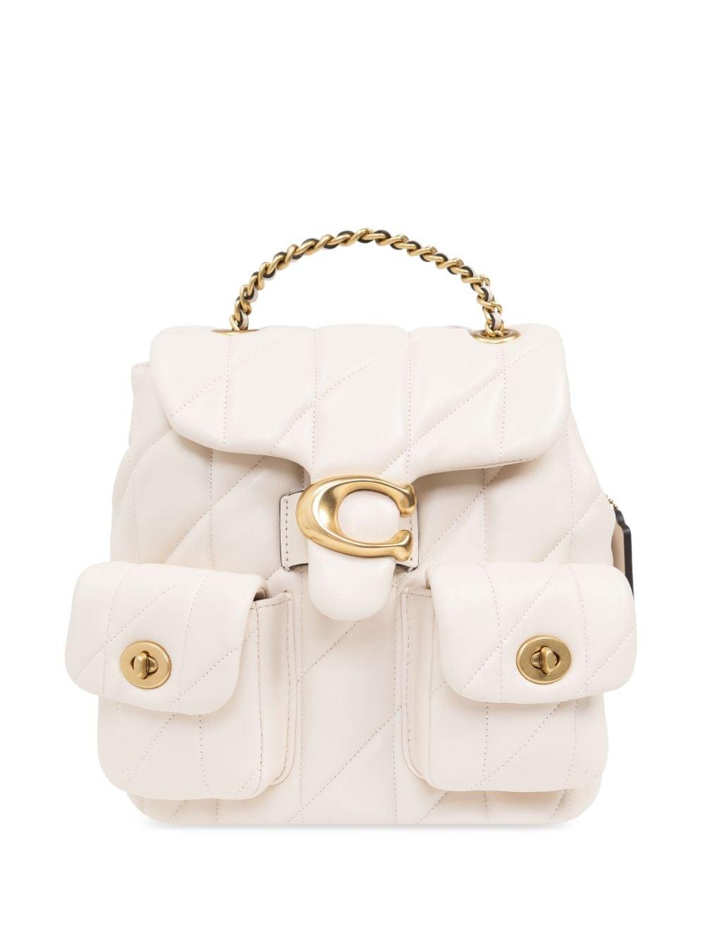 COACH Tabby Backpack, in White | Lyst