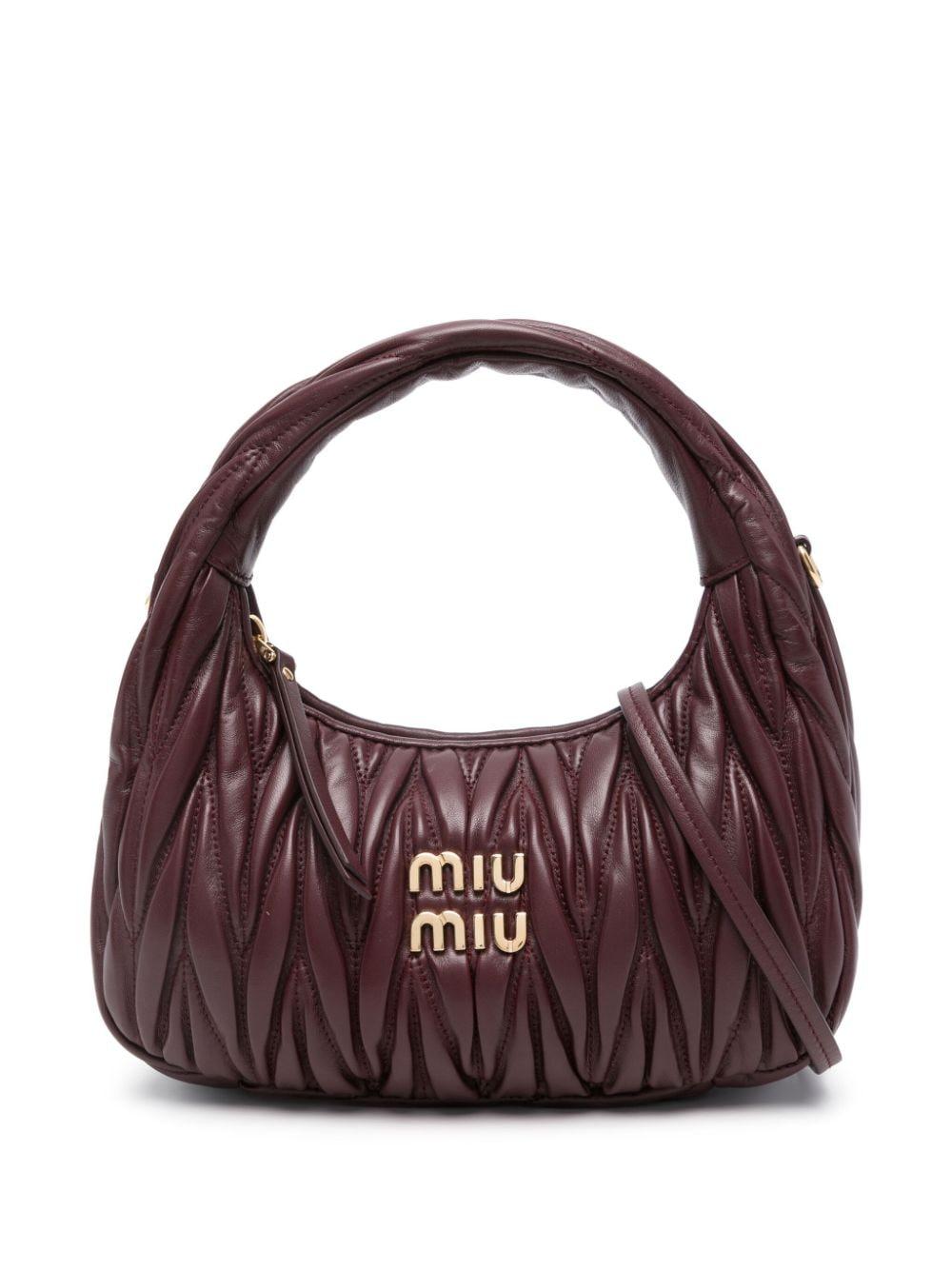 Miu Miu Wander Tote Bag in Purple | Lyst UK