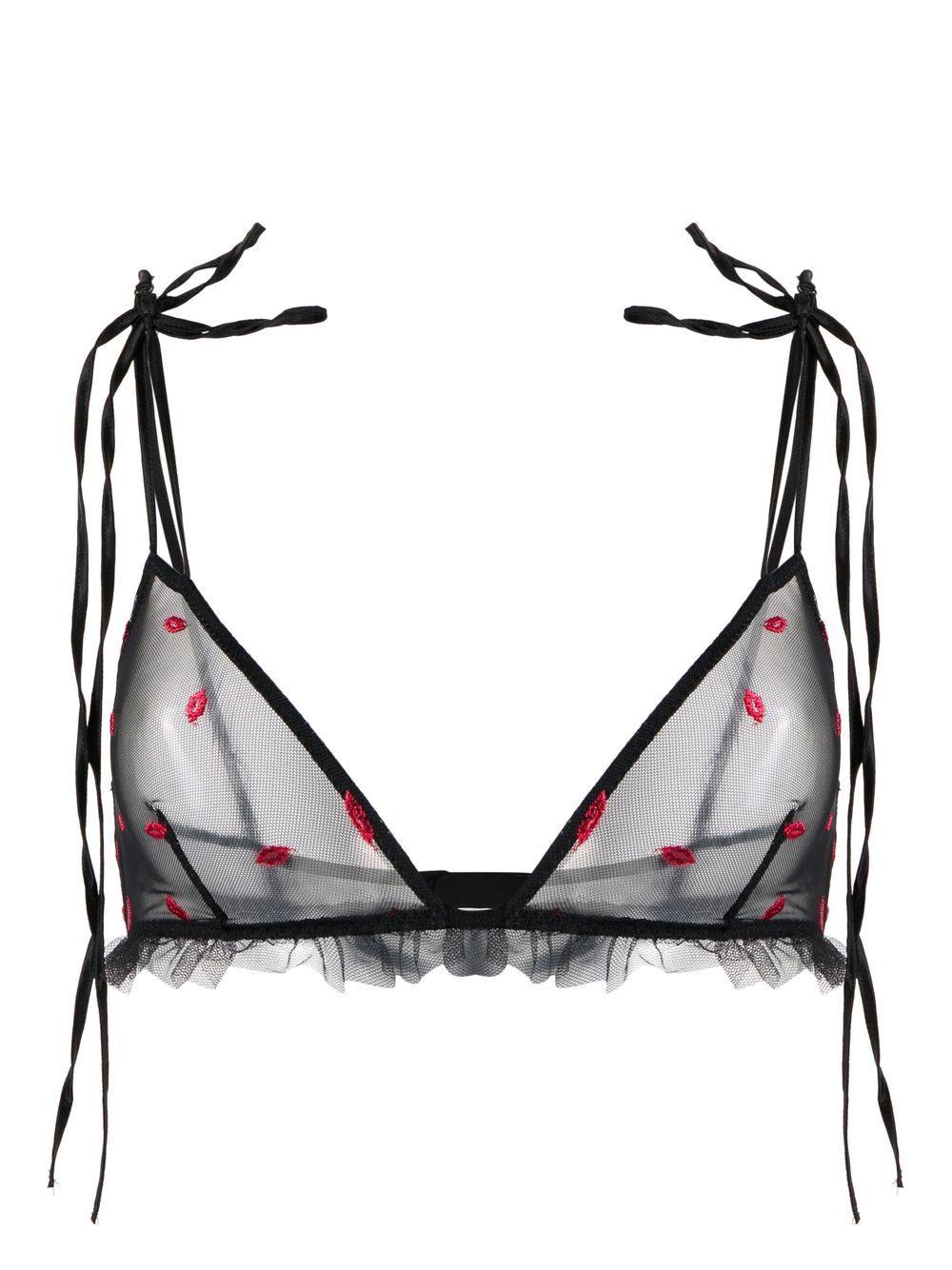 Kiki De Montparnasse Bisou Soft Sheer Bra In Black Lyst