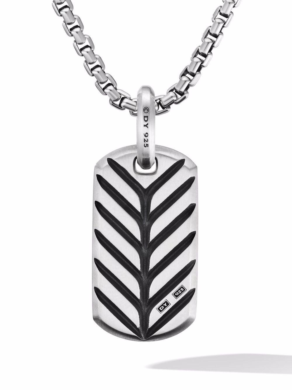 David Yurman Sterling Silver Emerald Necklace for Men Lyst