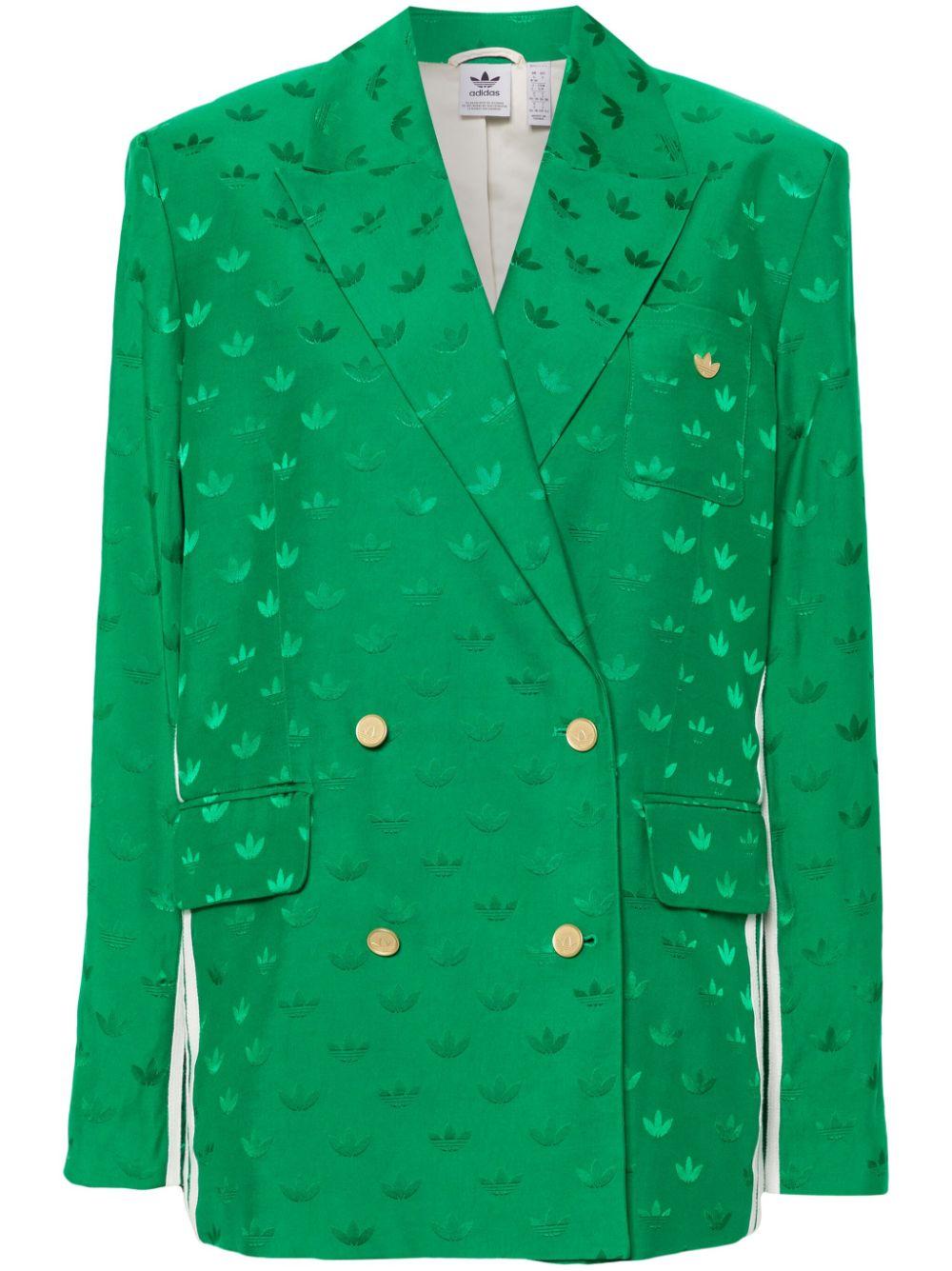 adidas Originals Blazer With Monogram in Green | Lyst