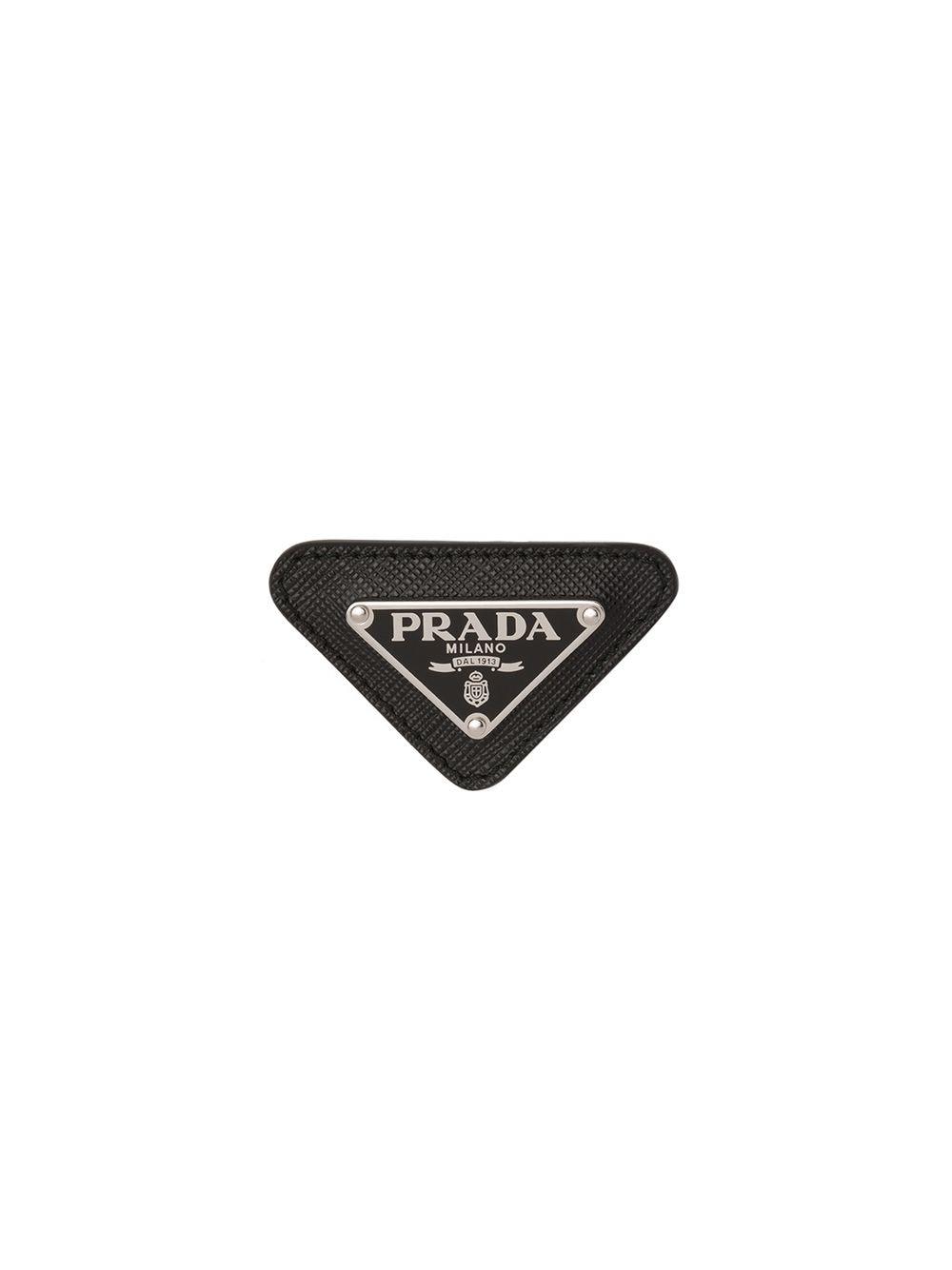 Prada logo brooch store