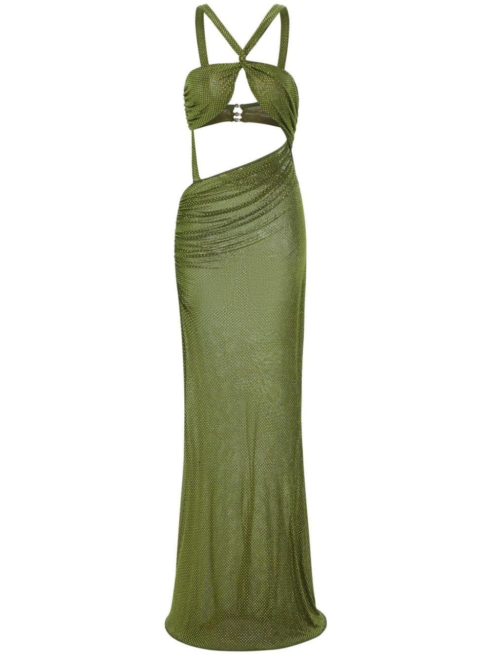 retroféte Liesel Embellished Dress in Green | Lyst