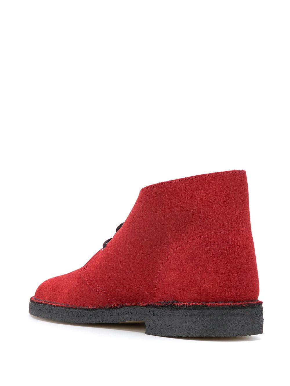 Clarks Brandy Suede Desert Boots in Red for Men - Lyst