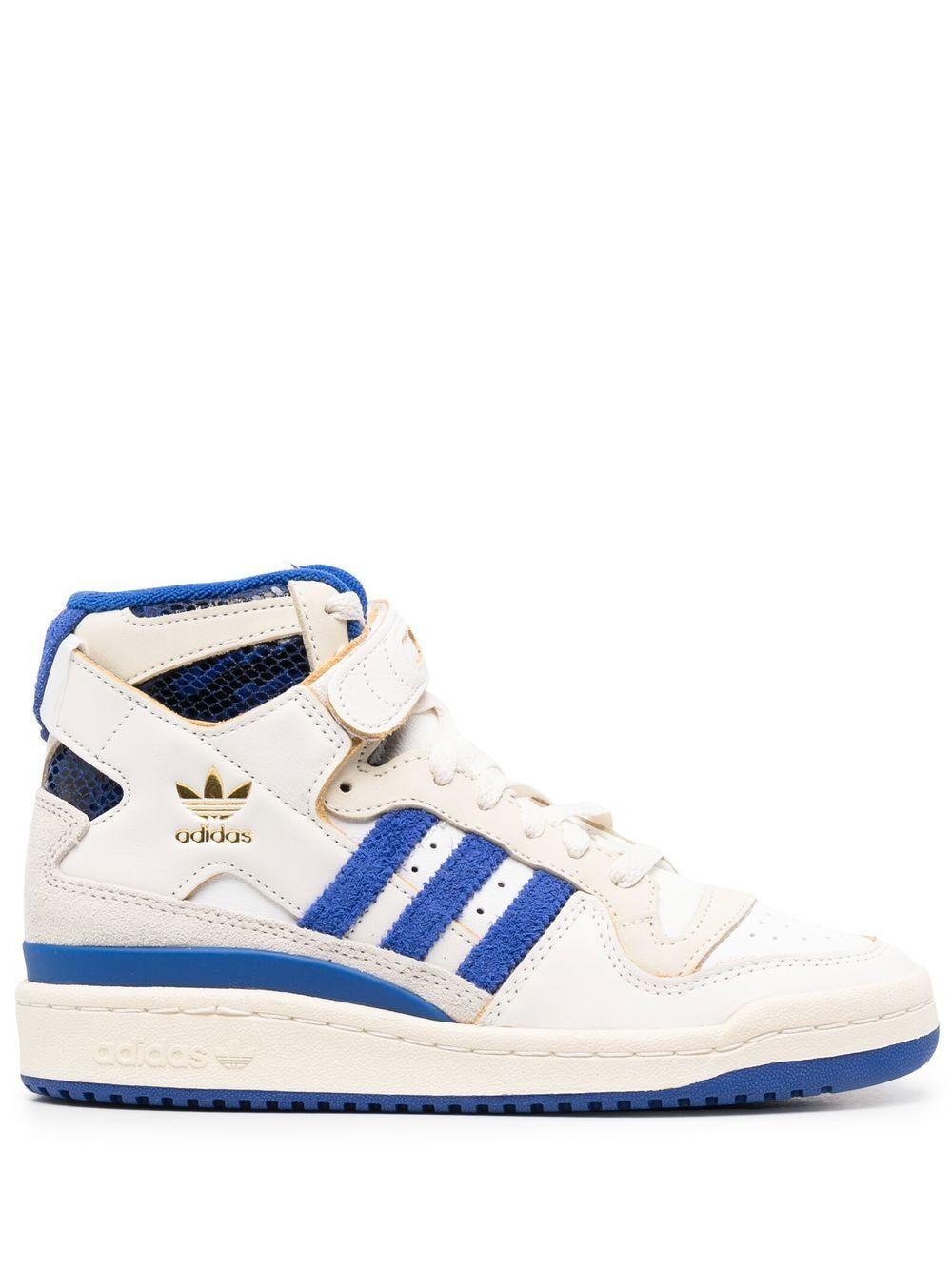 adidas Logo Embellished Hi-Top Sneakers in Blue | Lyst