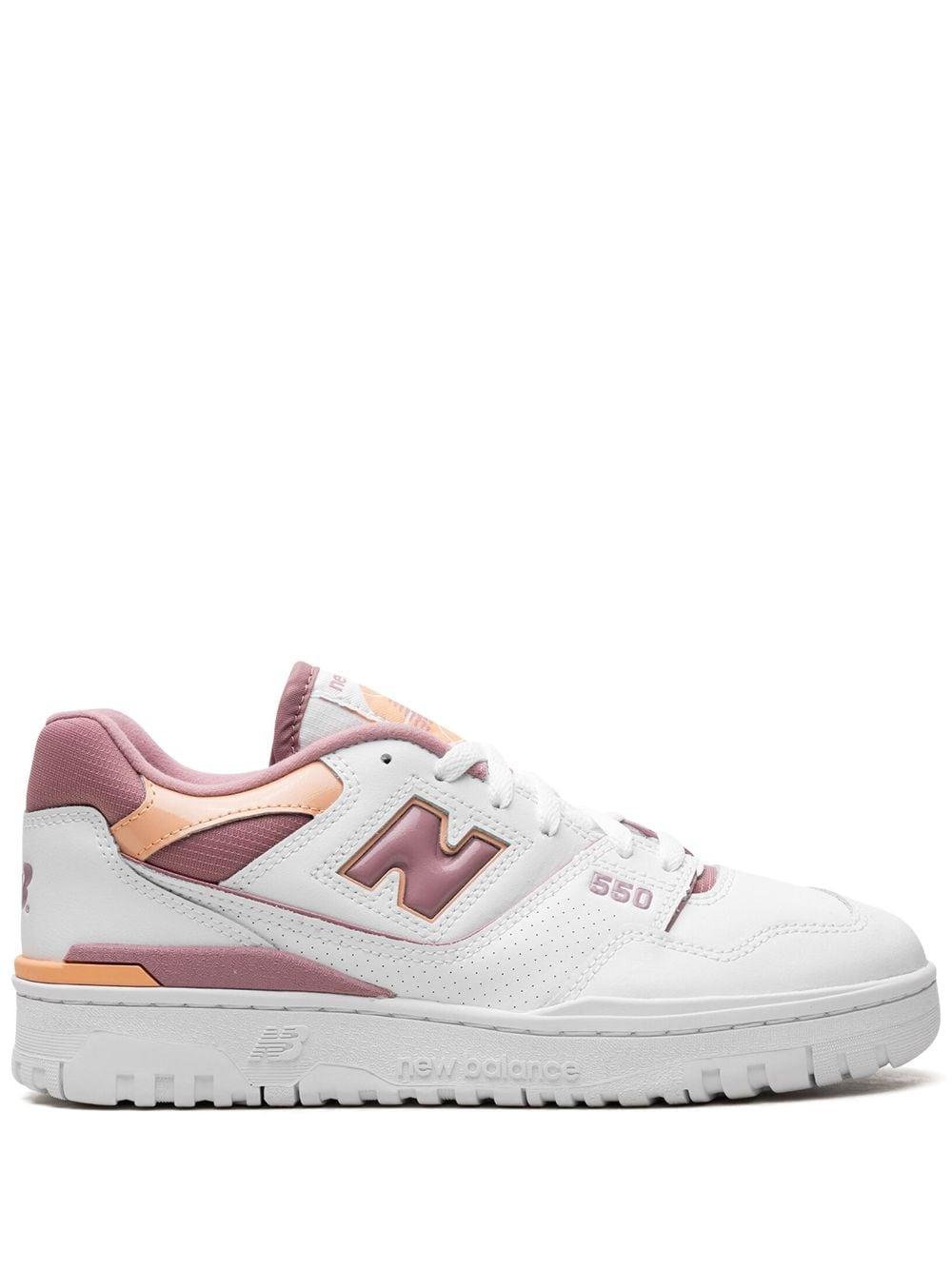 New Balance Leather Panelled Mesh Sneakers in White | Lyst