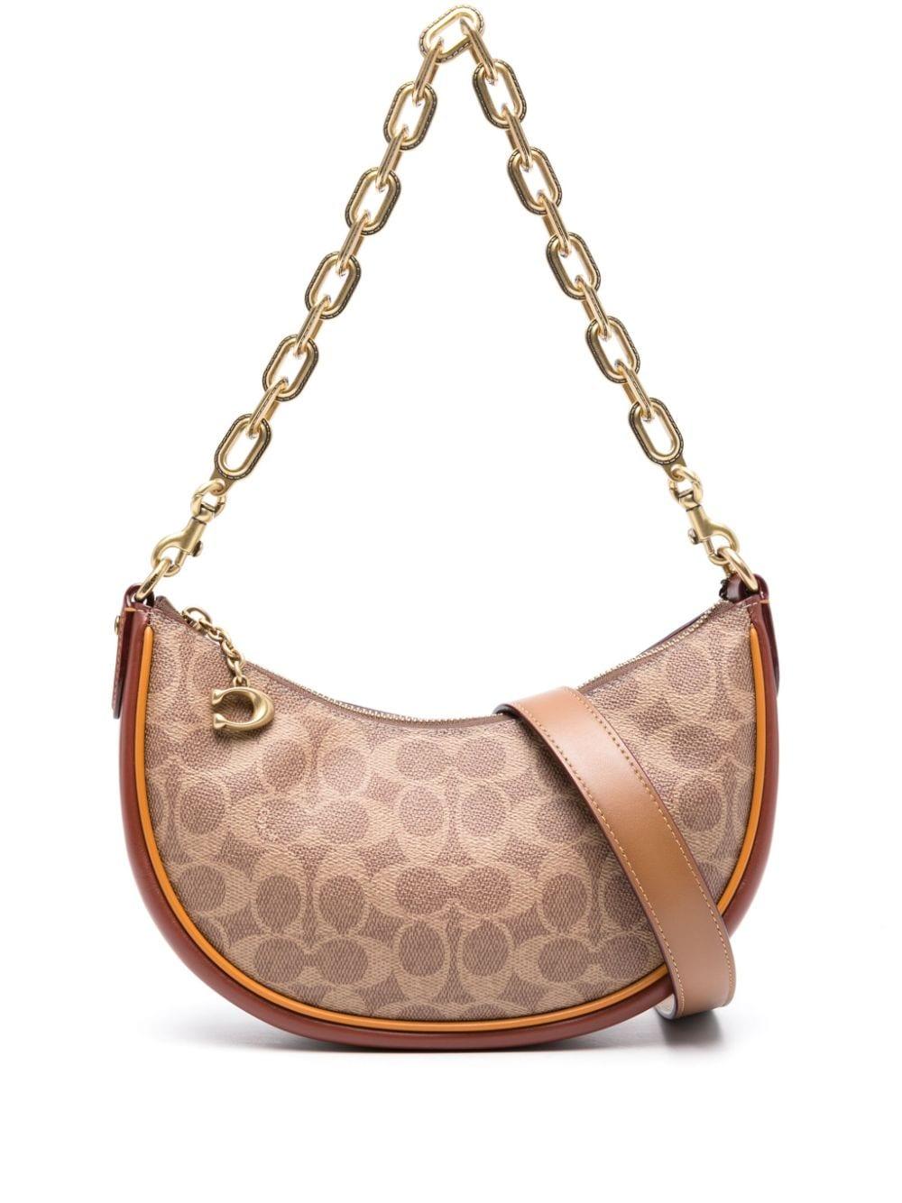 COACH Mira Canvas Shoulder Bag in Pink | Lyst