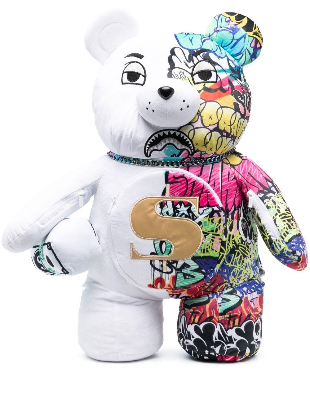 Sprayground Money Bear Backpack in White for Men | Lyst