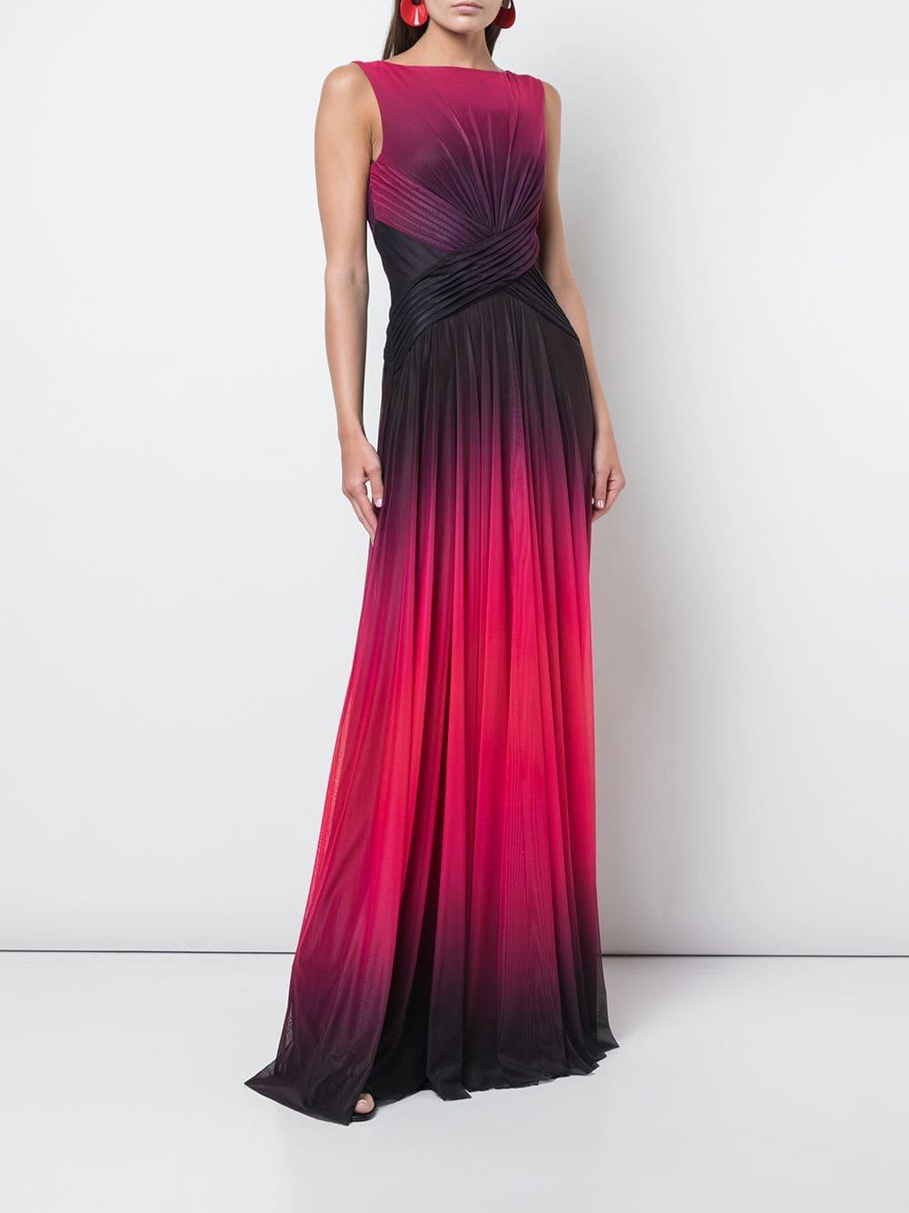 Tadashi Shoji Synthetic Ombré Evening Dress in Pink - Lyst