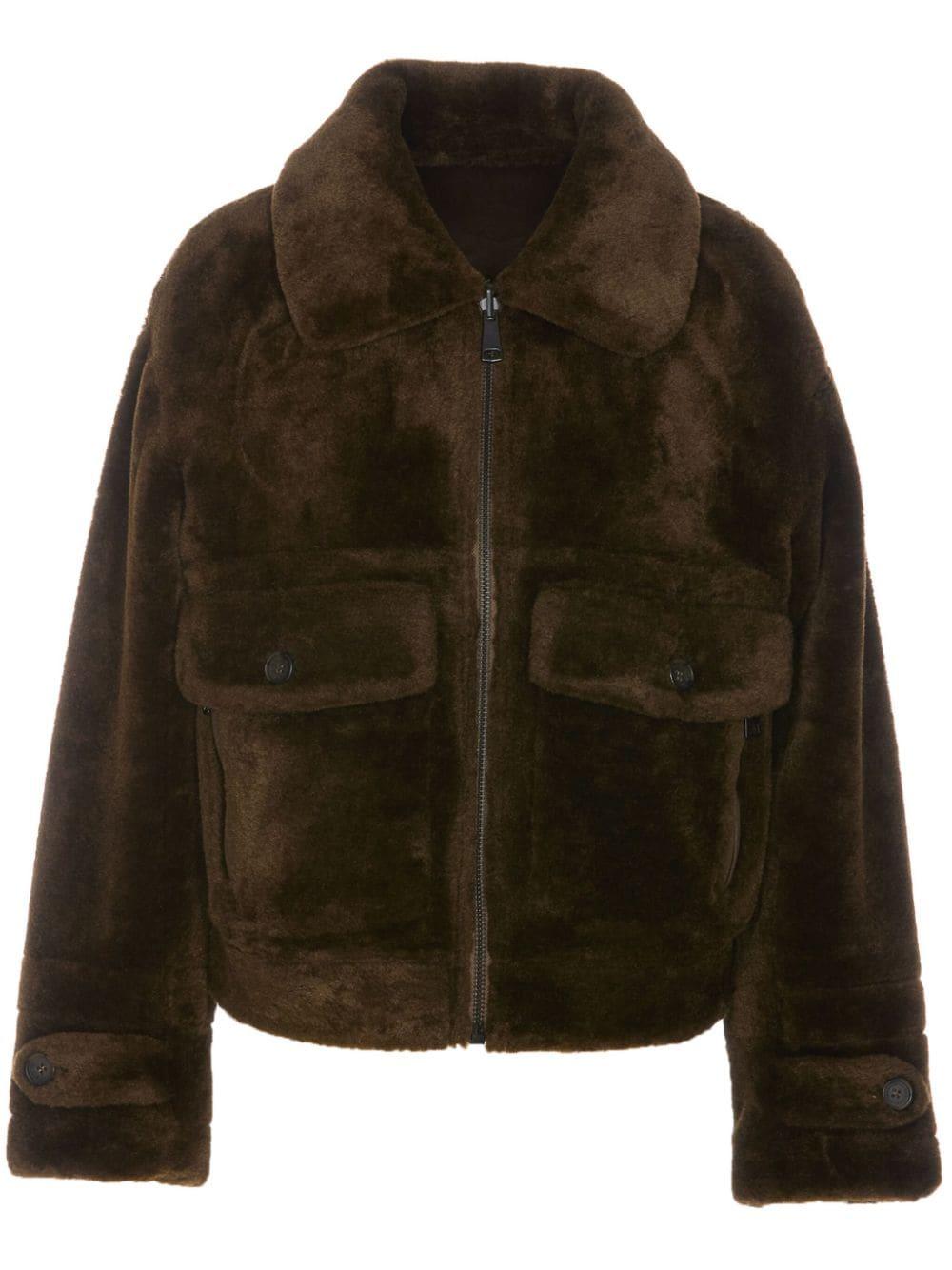 Urbancode Reversible Faux-Fur Jacket in Brown | Lyst