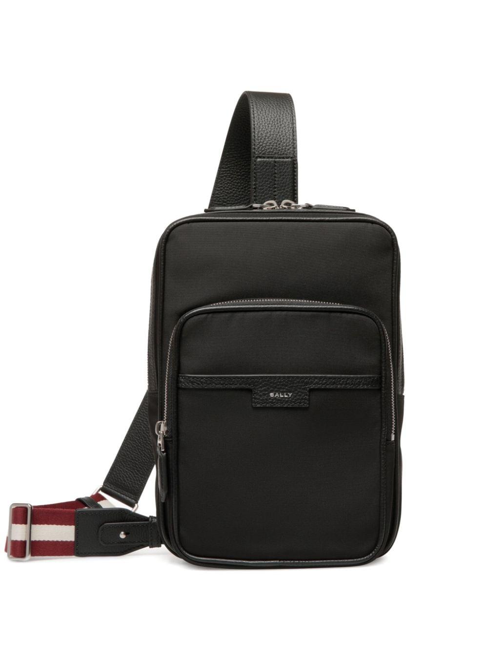Bally Code Canvas Messenger Bag in Black for Men | Lyst