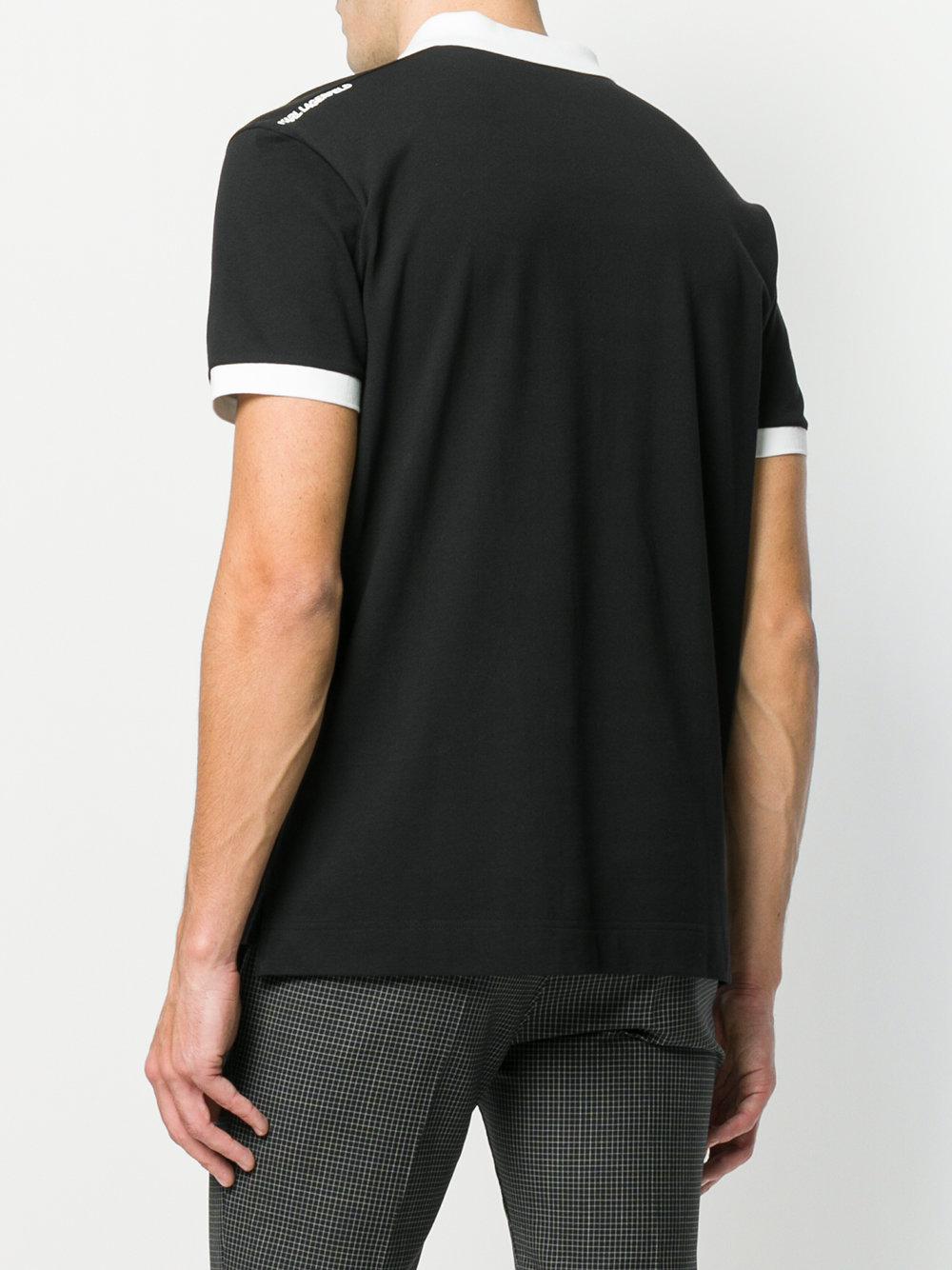 Karl Lagerfeld Cotton Karl Ikonik Polo Shirt in Black for Men - Lyst Karl Lagerfeld Cotton Karl Ikonik Polo Shirt in Black for Men - Lyst