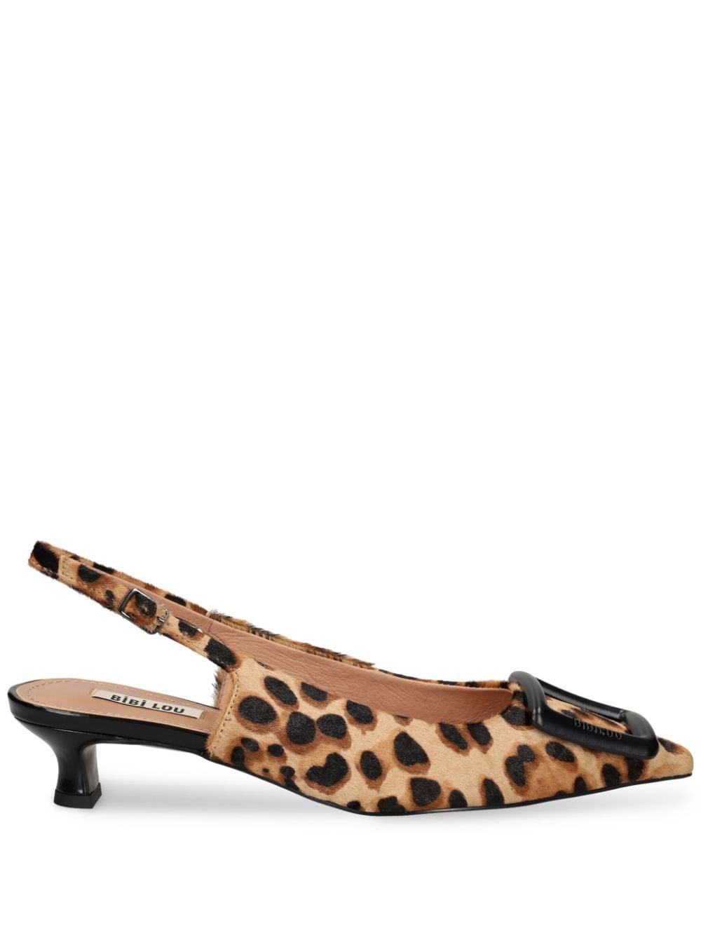 Bibi Lou Leopard-Print Pumps in Brown | Lyst