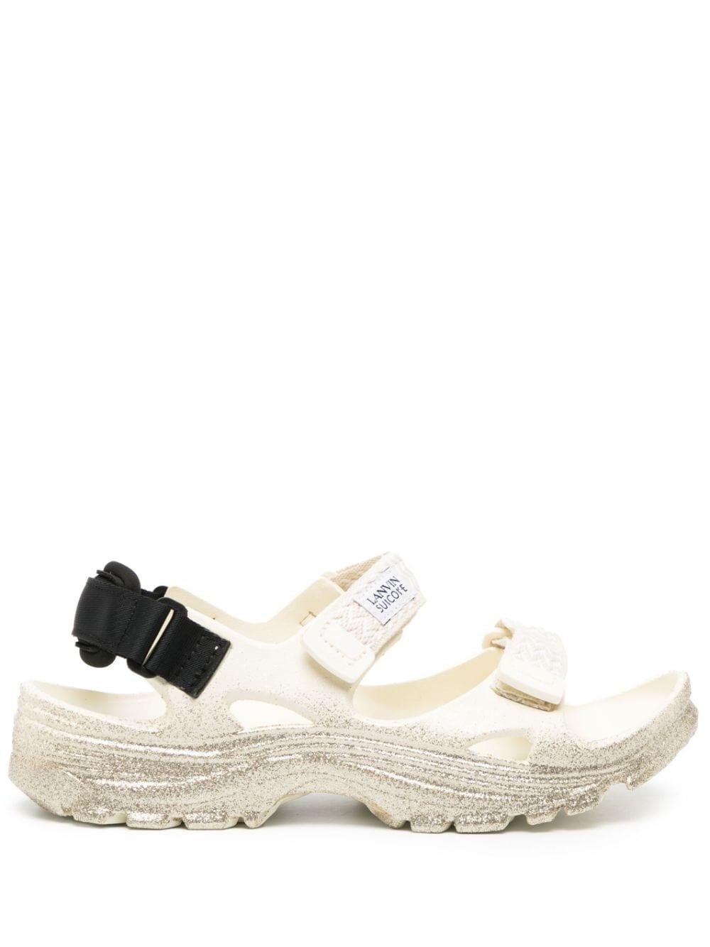 Lanvin X Suicoke Wake Curb Sandals in White for Men | Lyst