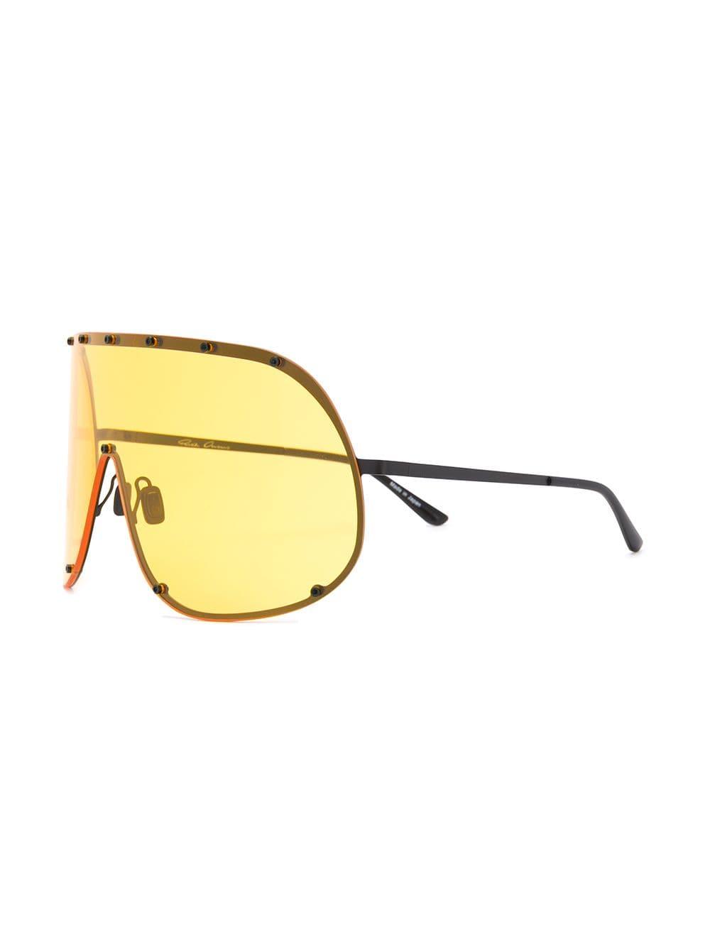 Rick Owens Larry Sunglasses in Yellow - Lyst