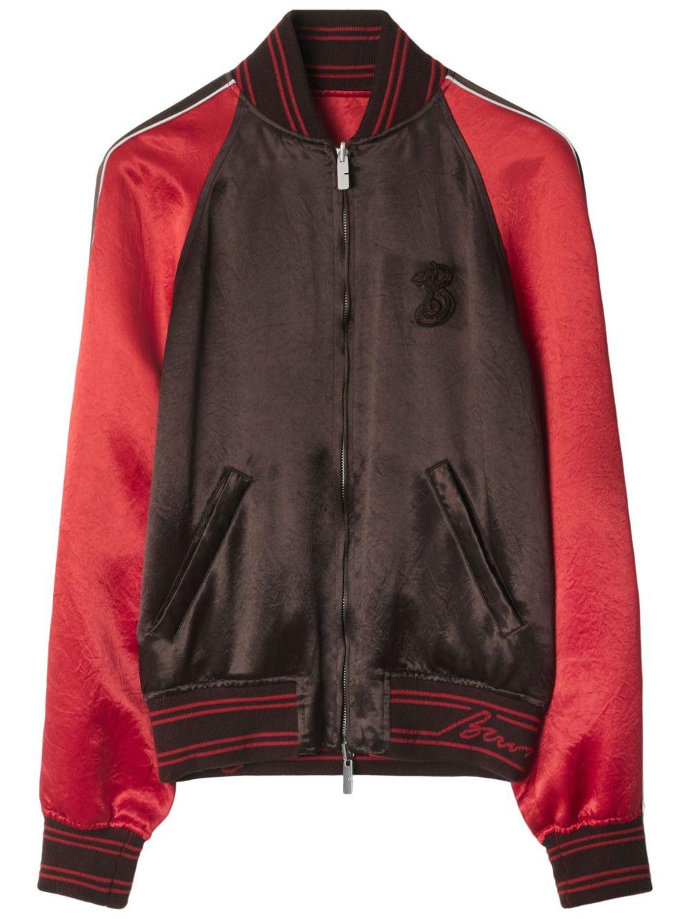 Burberry B Snake Jacket in Red for Men | Lyst