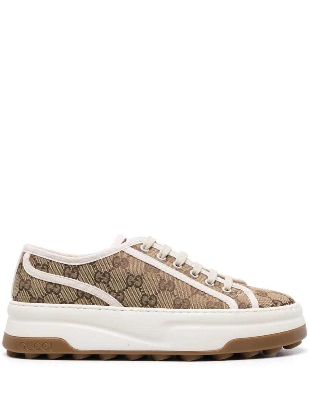 Gucci Original GG Canvas Sneakers in White | Lyst