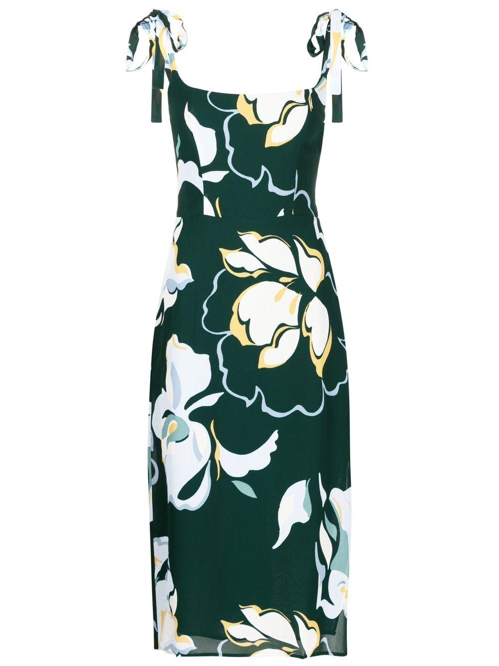 Reformation Besse Floral-print Midi Dress in Green | Lyst Reformation Besse Floral-print Midi Dress in Green | Lyst