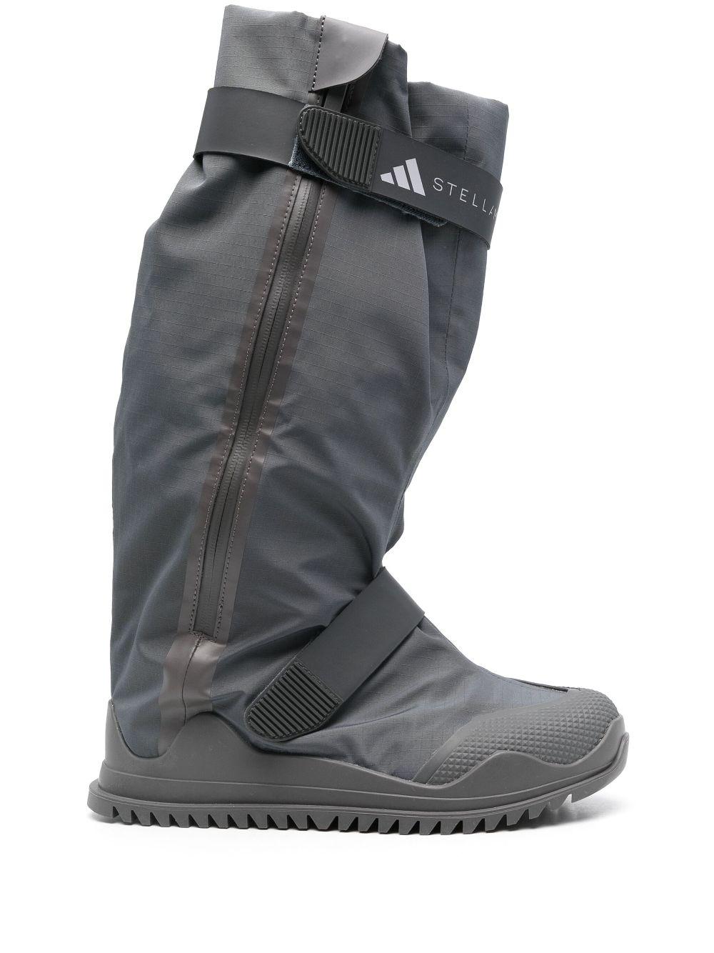 adidas By Stella McCartney Calf-Length Boots in Gray | Lyst