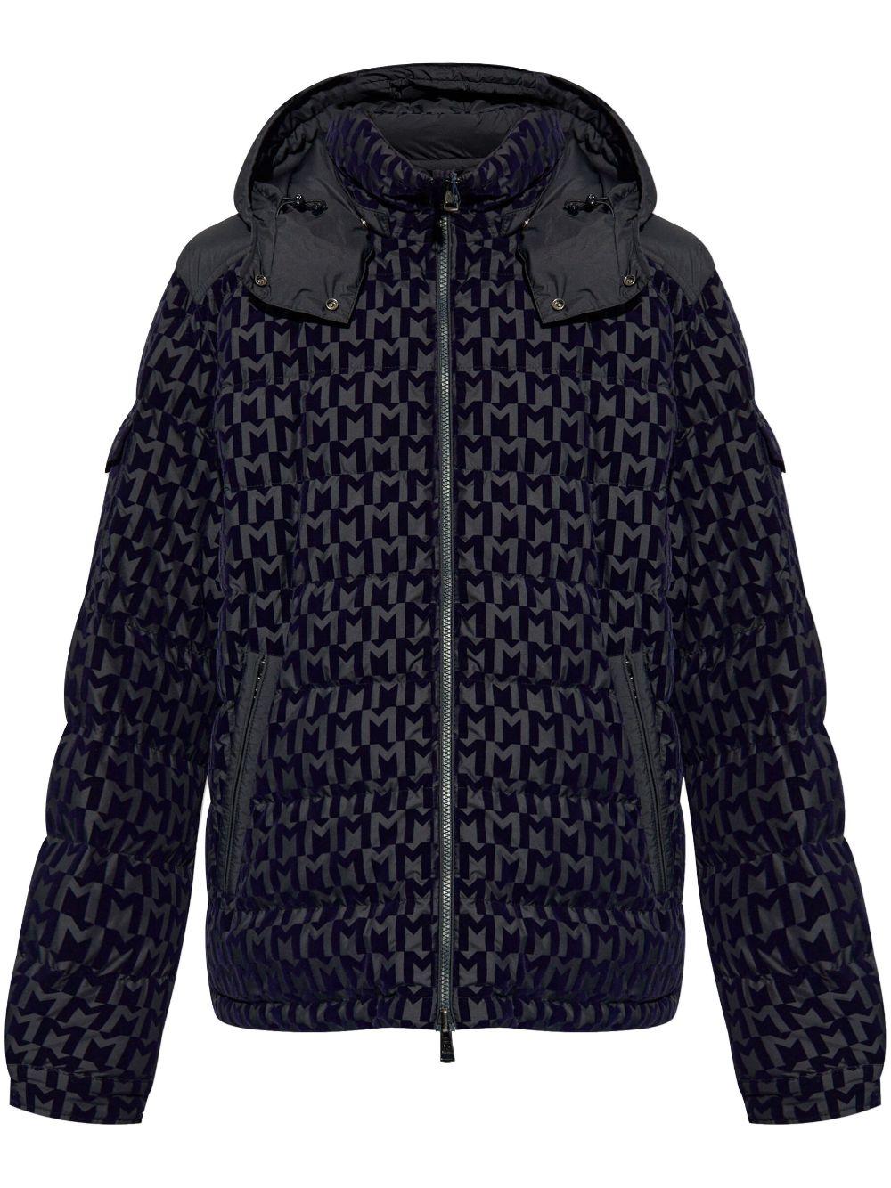 Moncler Monogram Reversible Puffer Jacket in Blue for Men | Lyst