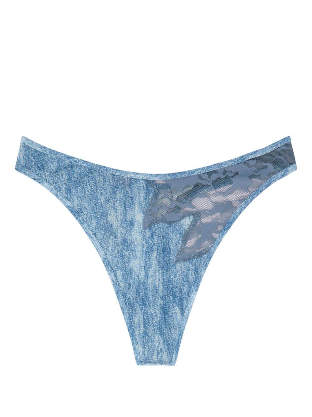 DIESEL X Savage X Fenty Camouflage Thong in Blue | Lyst