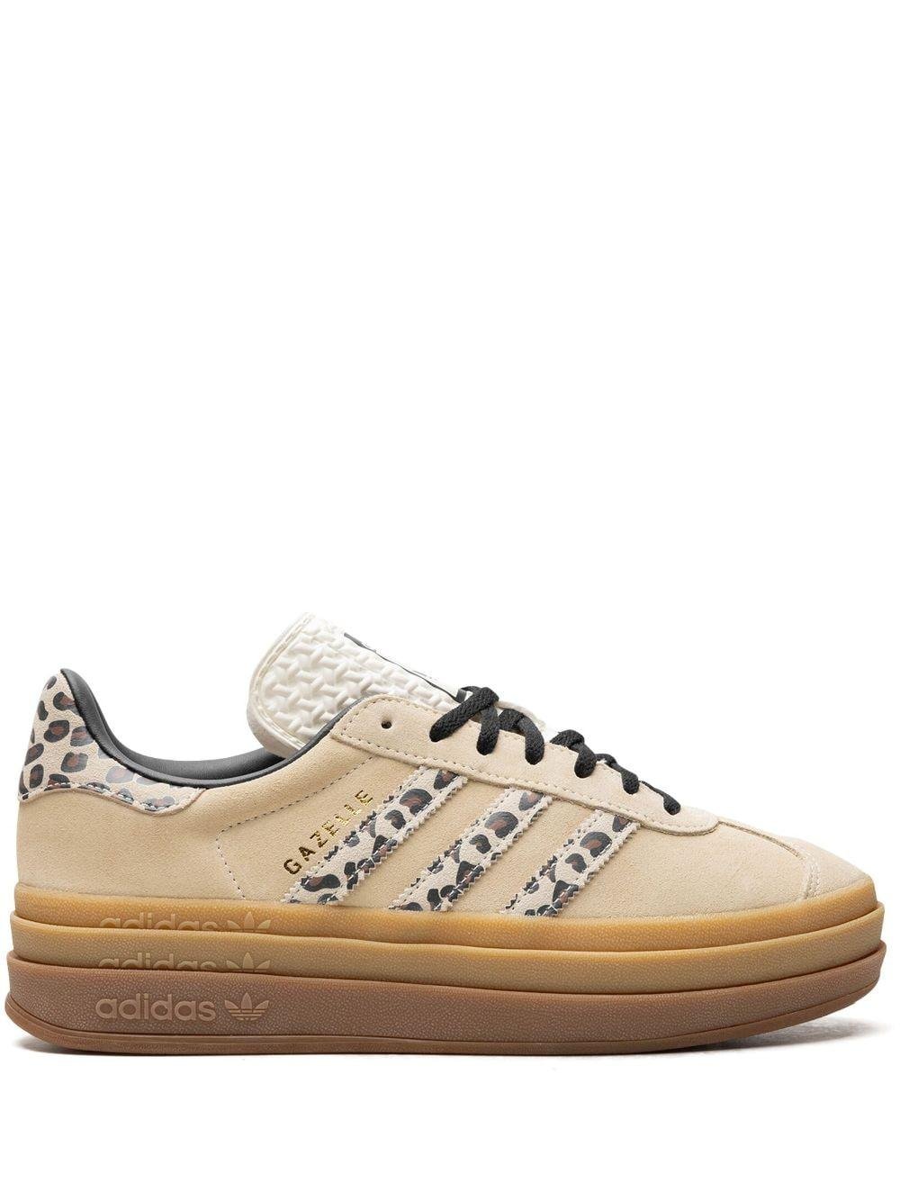 adidas Leopard-Print Gazelle Bold Sneakers in Brown | Lyst