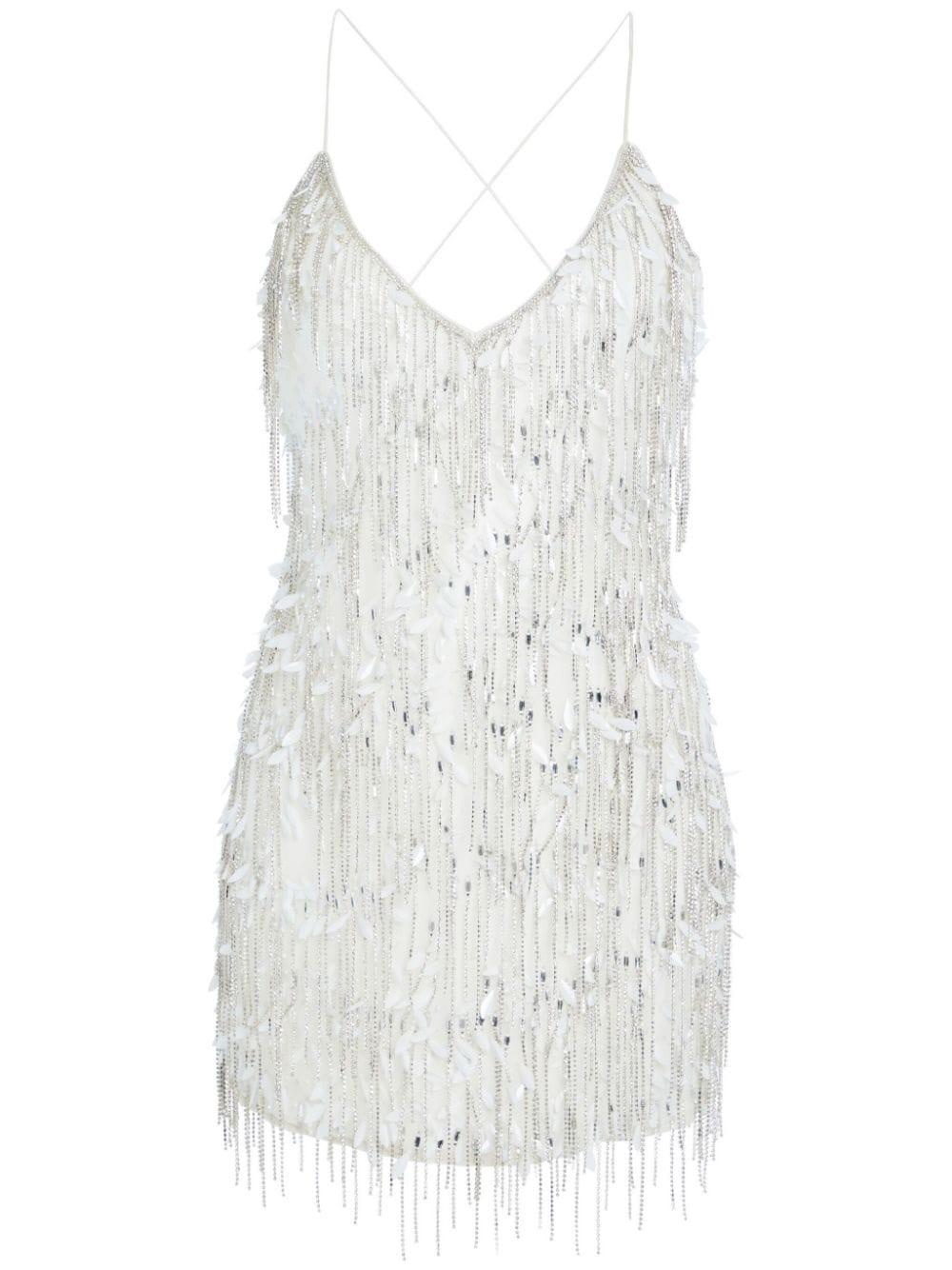 retroféte Haven Embellished Dress in White | Lyst