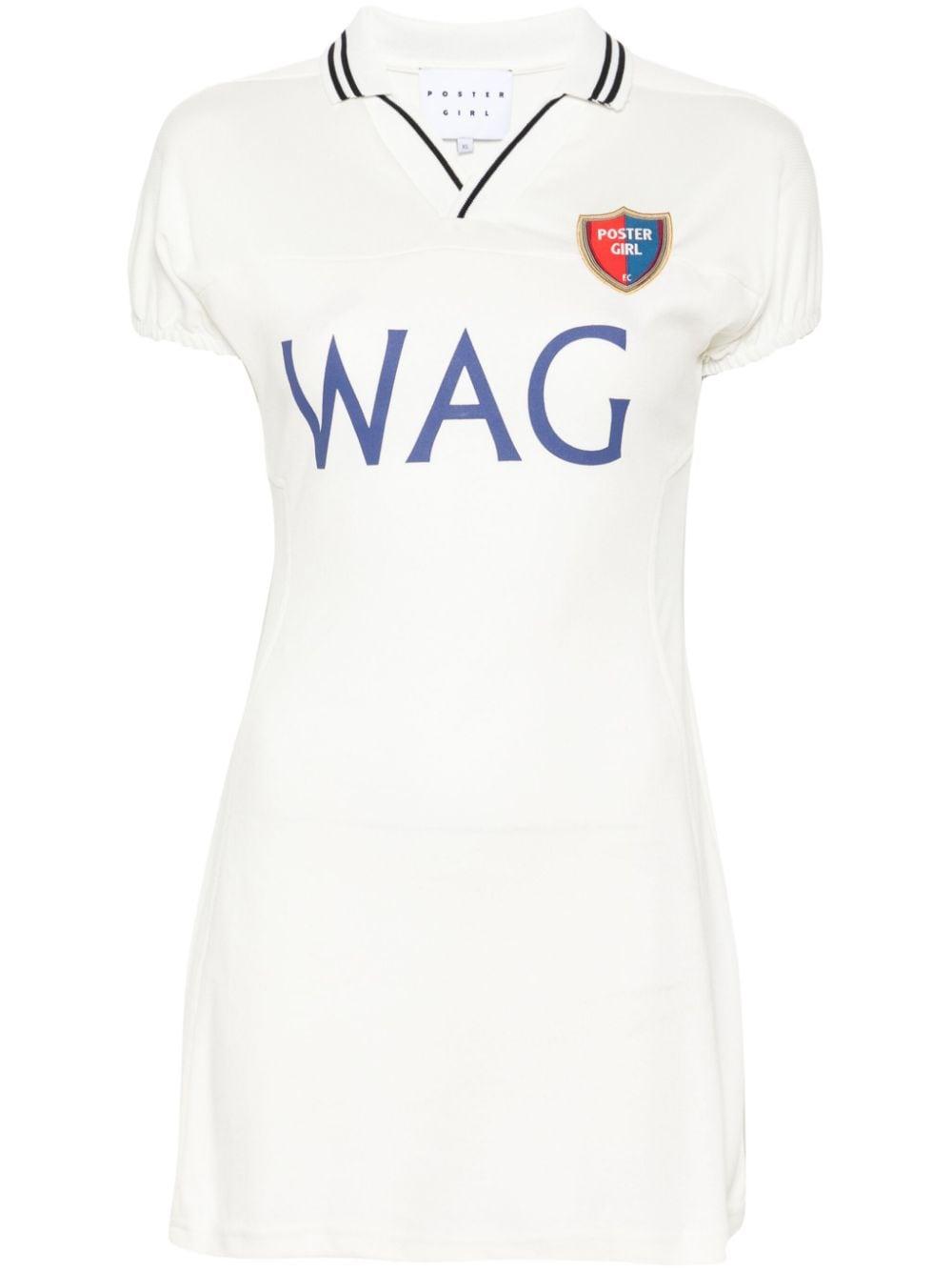 Poster Girl Wag Football Shirt Dress in White | Lyst