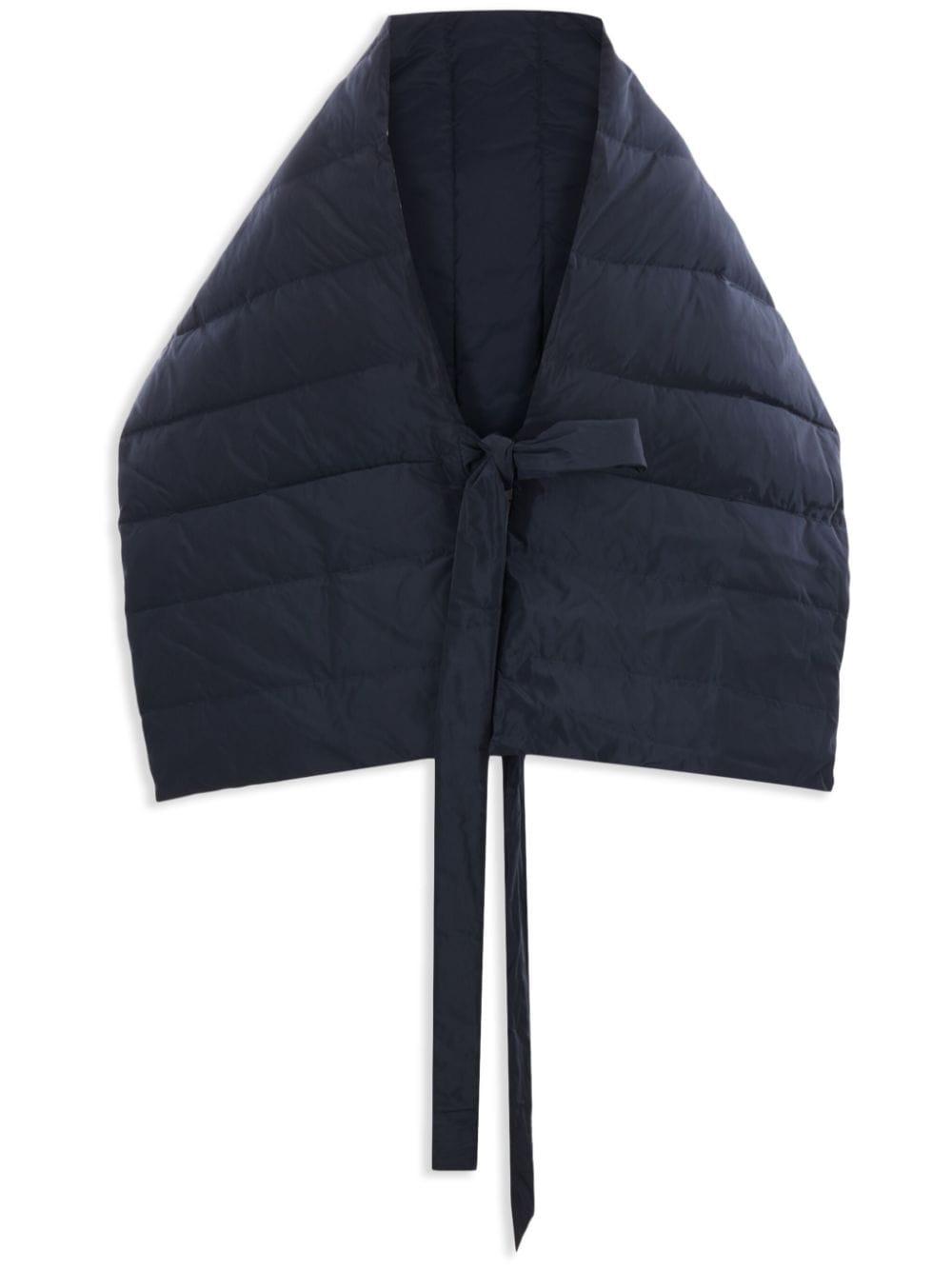 Aspesi Feather-Down Padded Scarf in Blue | Lyst UK