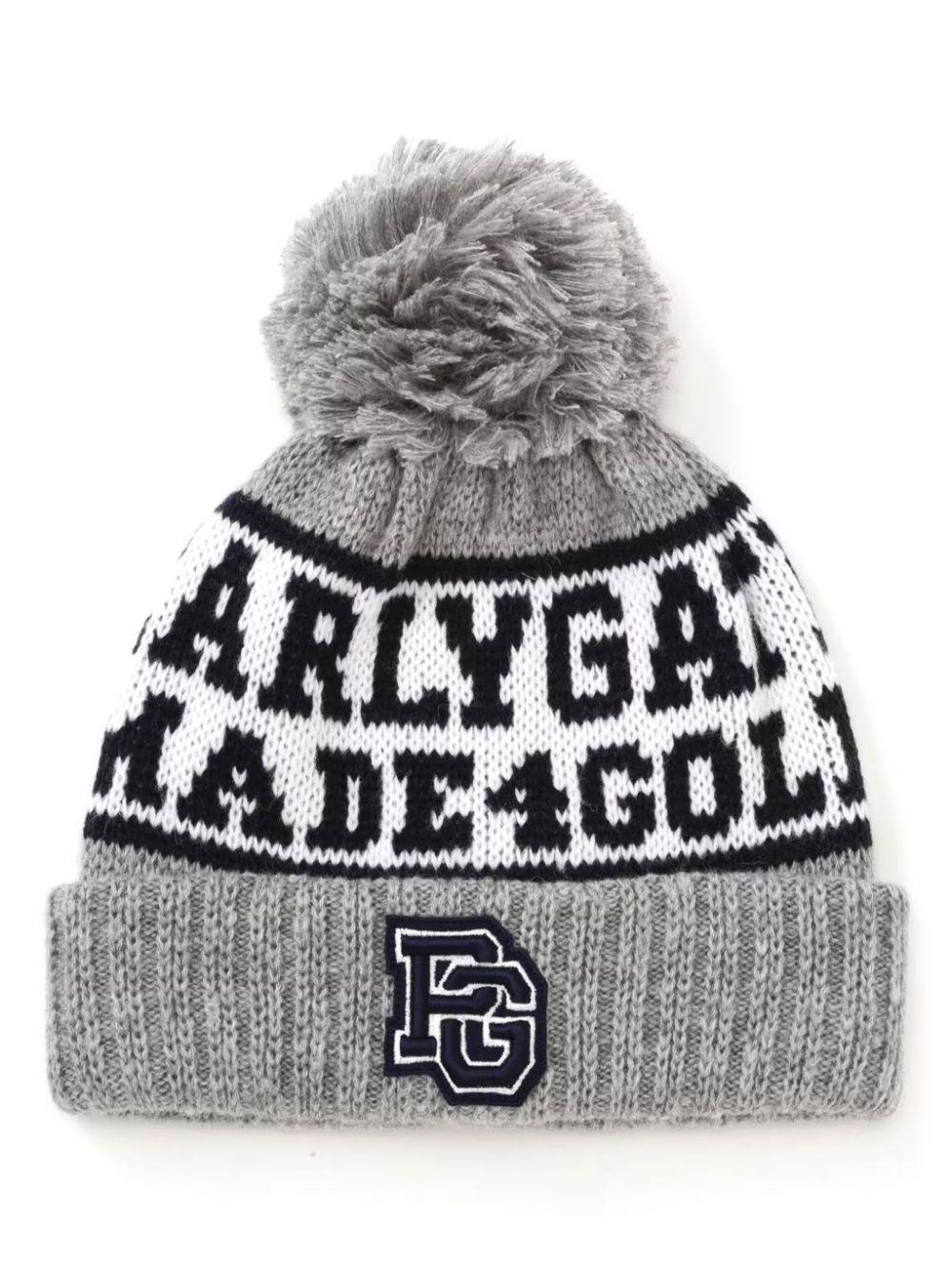 PEARLY GATES Logo-intarsia Beanie in Gray for Men | Lyst