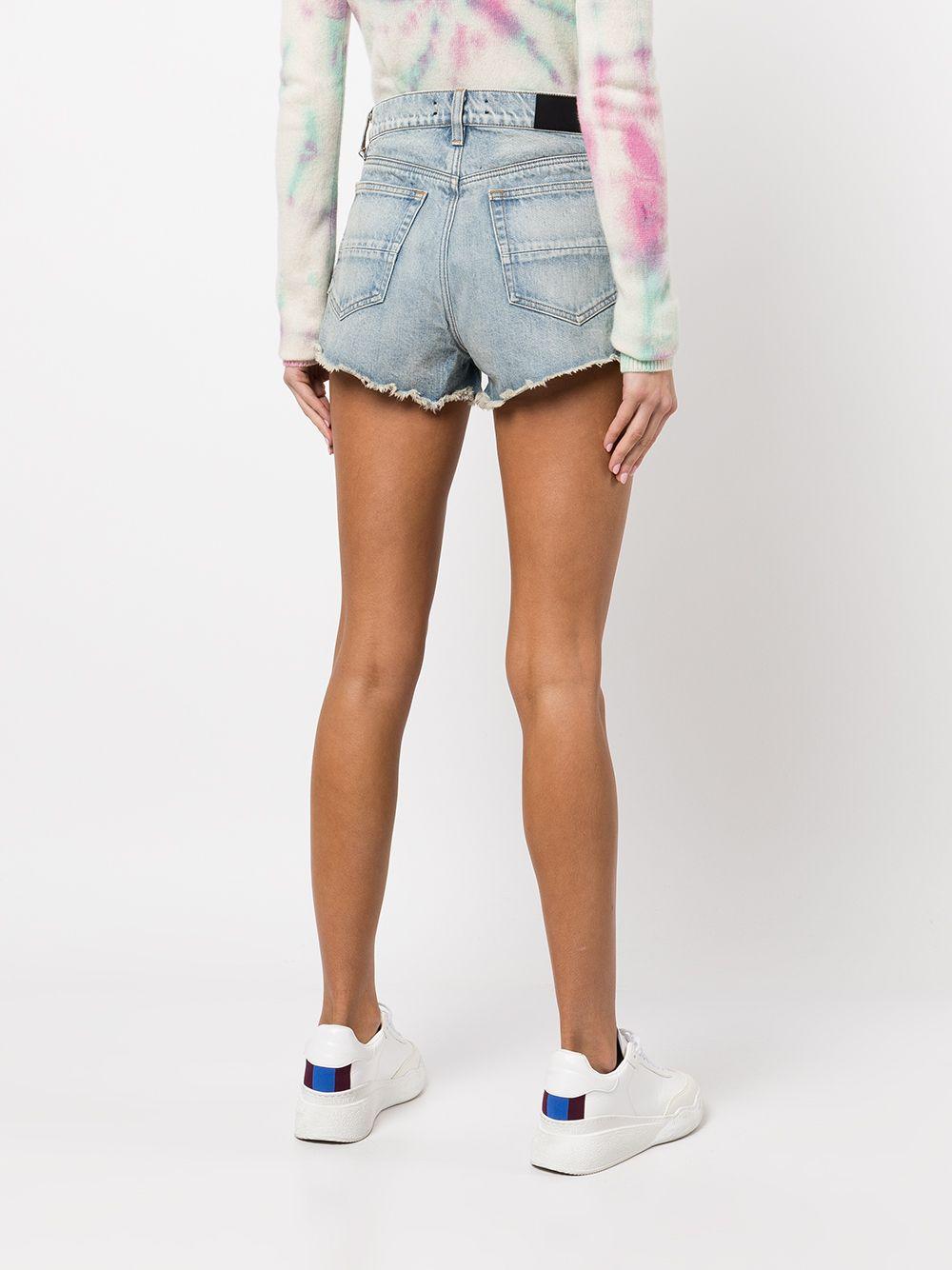 Amiri Raw-edge Denim Shorts in Blue | Lyst Amiri Raw-edge Denim Shorts in Blue | Lyst