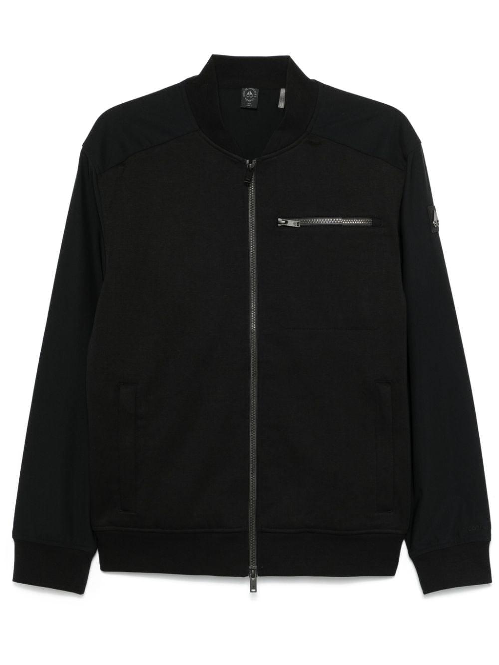 Moose Knuckles Panelled Bomber Jacket in Black for Men | Lyst