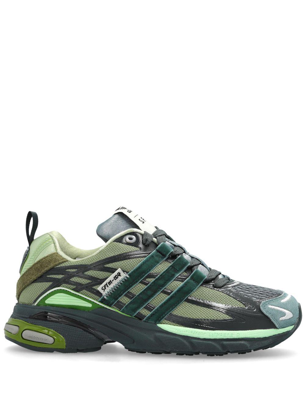 adidas Canvas Panelled Mesh Chunky Sneakers in Green for Men | Lyst