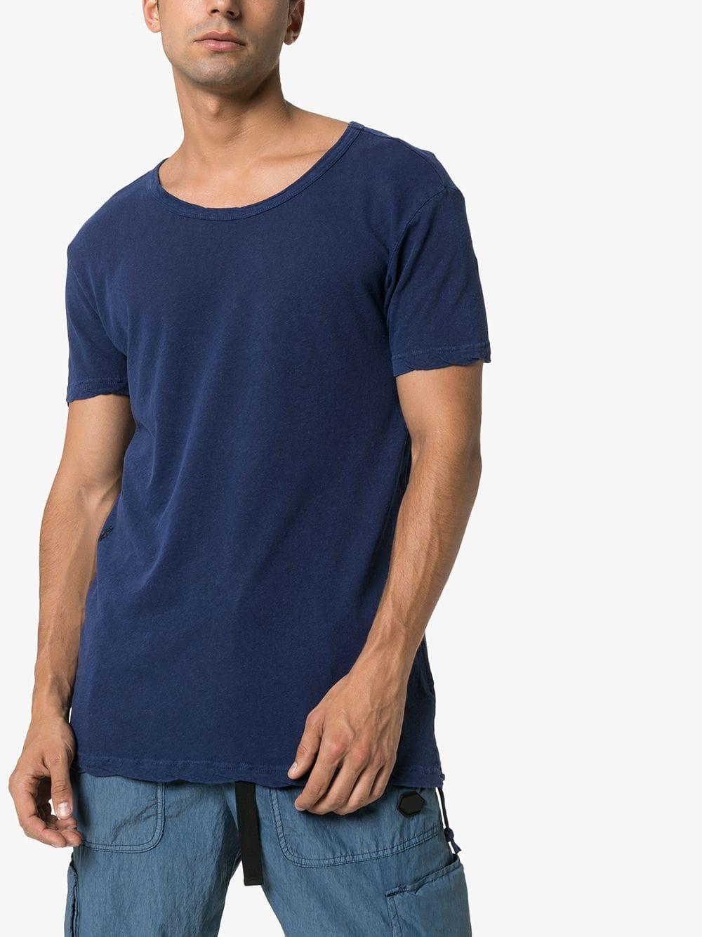 Ksubi Denim Scoop-neck Jersey T-shirt in Blue for Men - Save 40% - Lyst