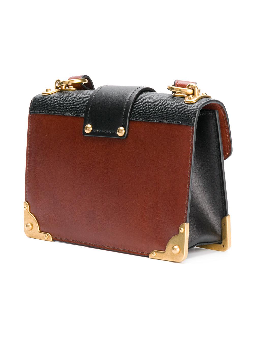 Prada Cahier Leather Shoulder Bag | semashow.com