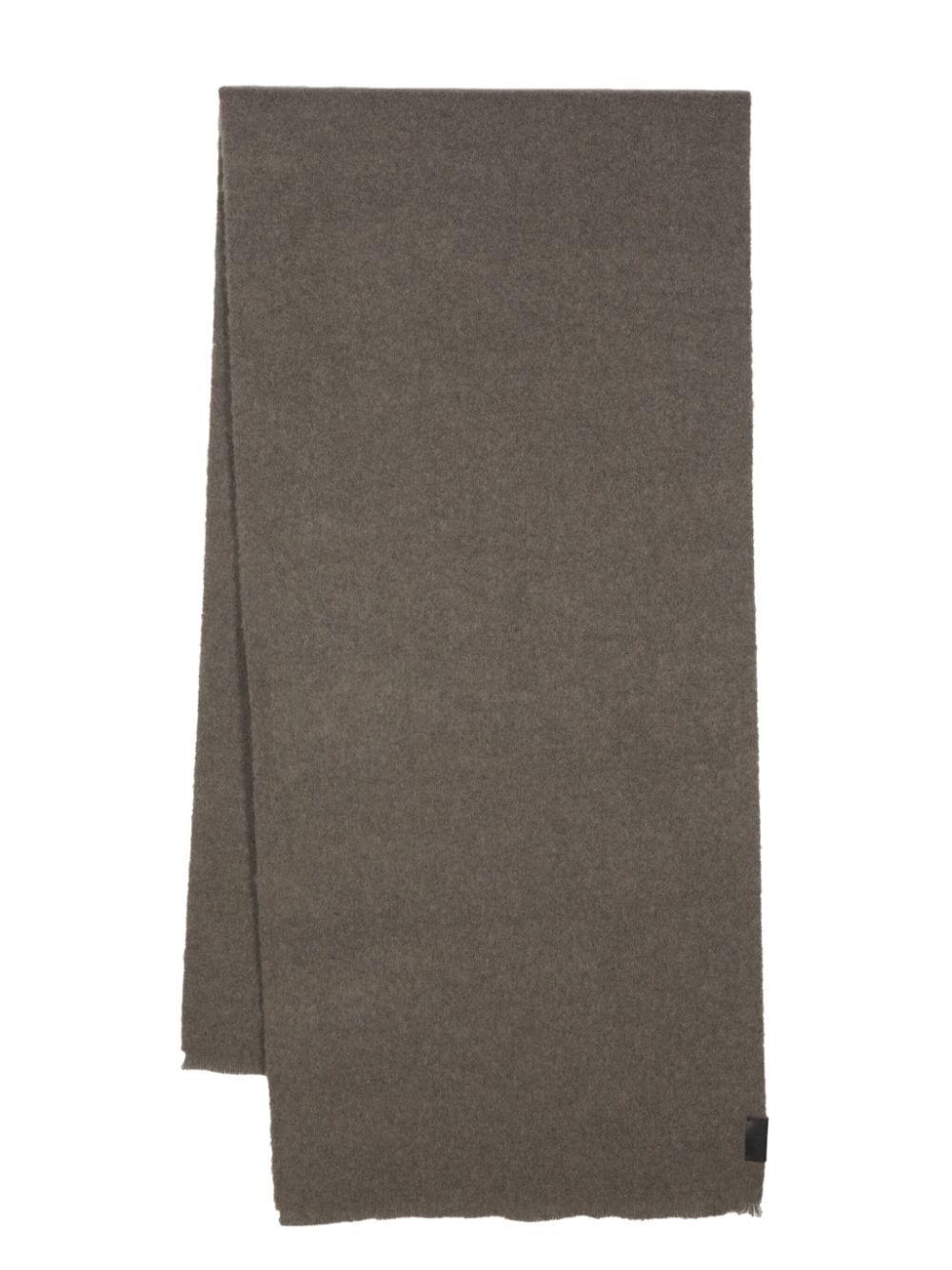 Lemaire Logo-Tag Scarf in Gray | Lyst
