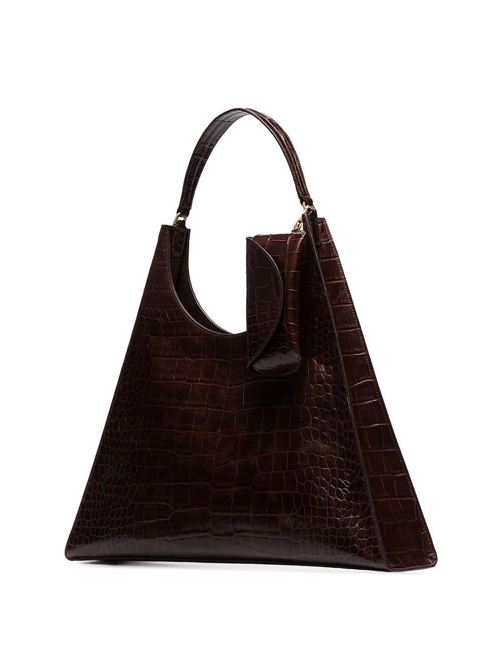 STAUD Leather Rey Shoulder Bag in Brown - Lyst