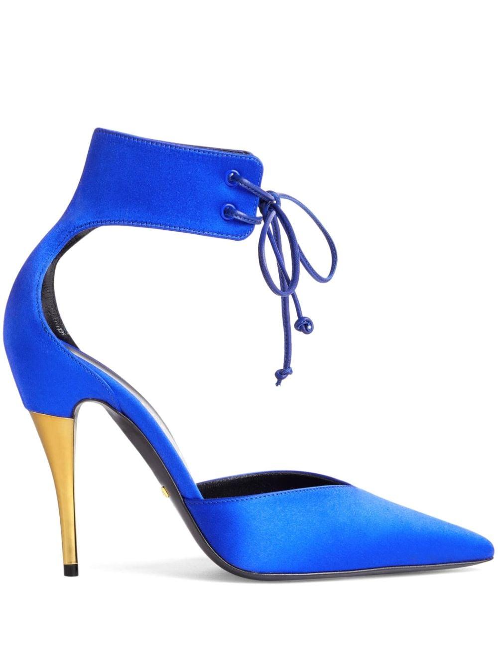 Royal Blue Satin Pumps
