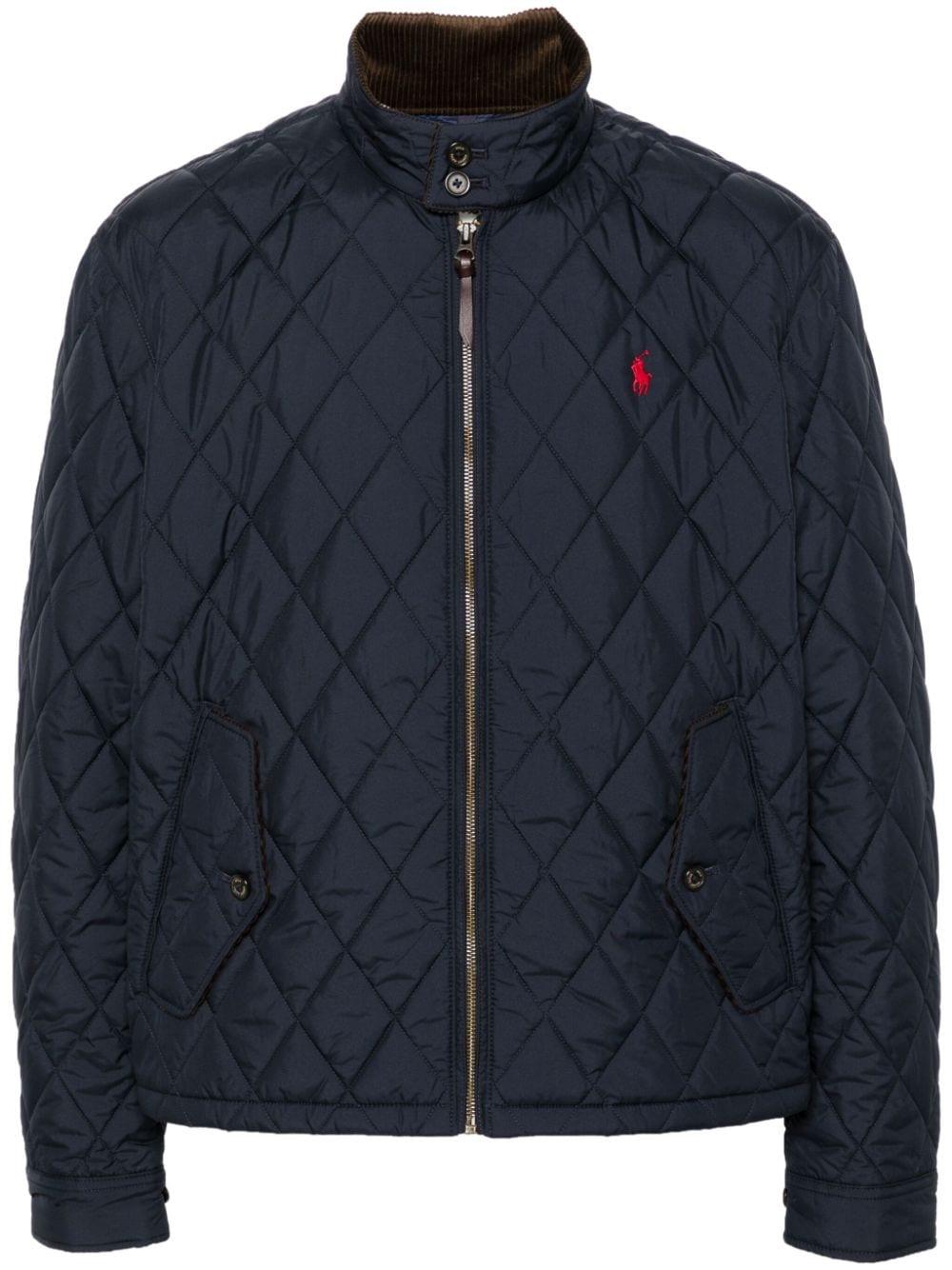 Polo Ralph Lauren Diamond-Quilted Jacket in Blue for Men | Lyst