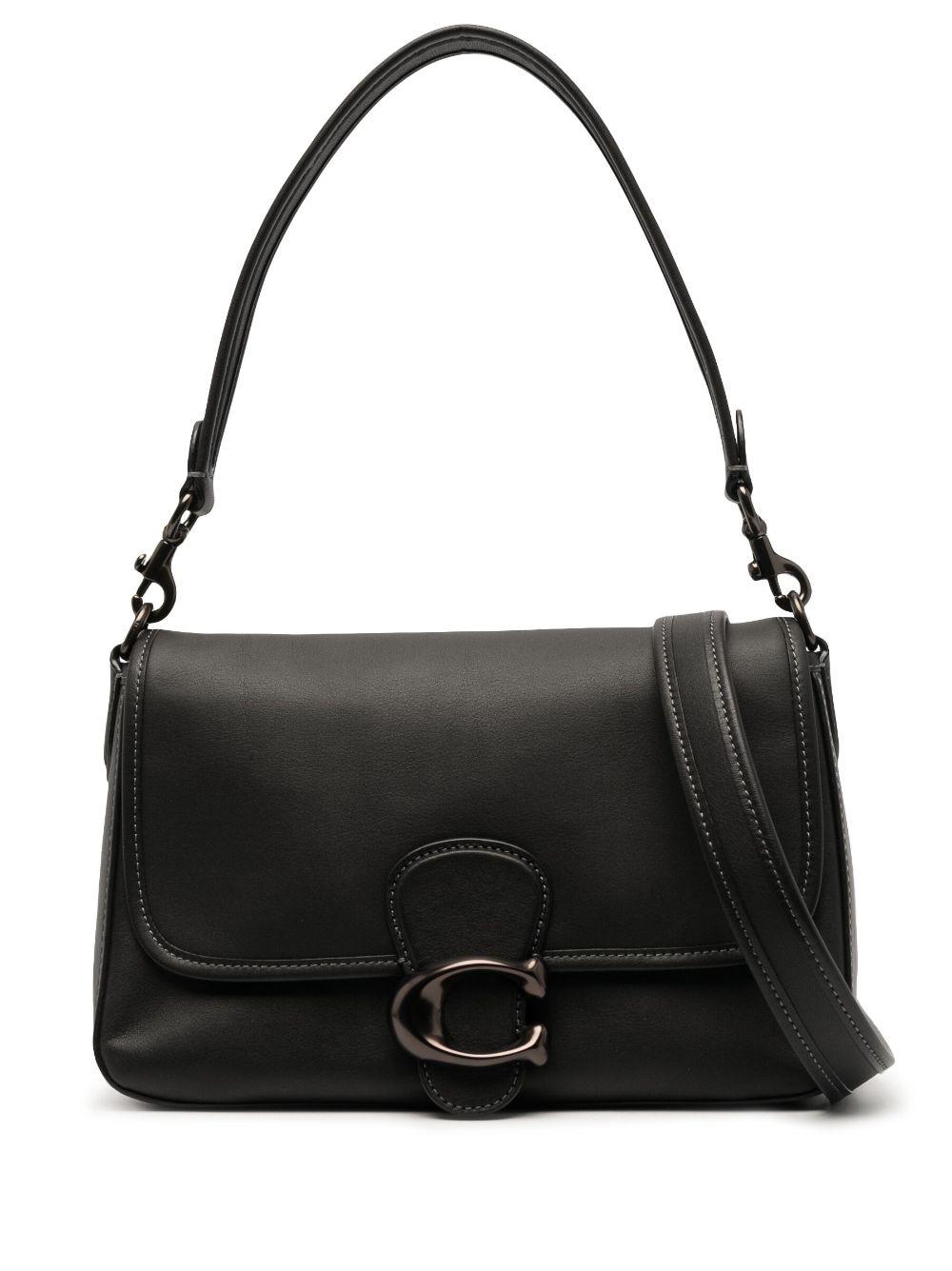 Coach Soft Tabby Leather Shoulder Bag In Black Lyst 