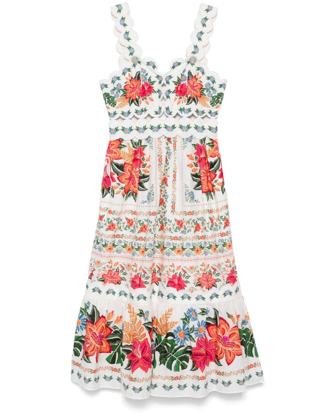 FARM Rio Bloom Garden Maxi Dress in White | Lyst