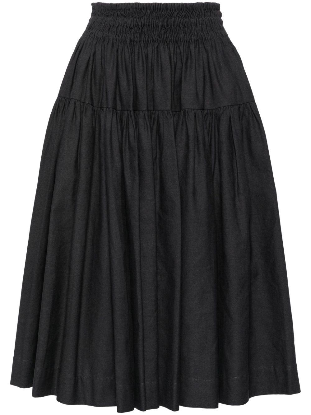 Molly Goddard Ruffle A-line Skirt in Black | Lyst