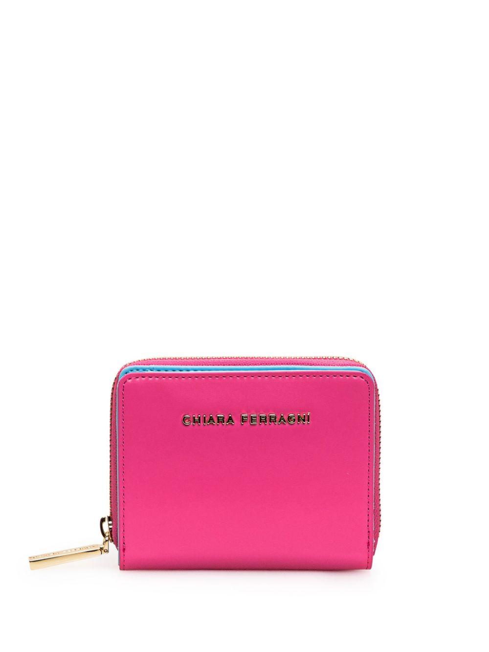 Chiara Ferragni Logo-Lettering Wallet in Pink | Lyst