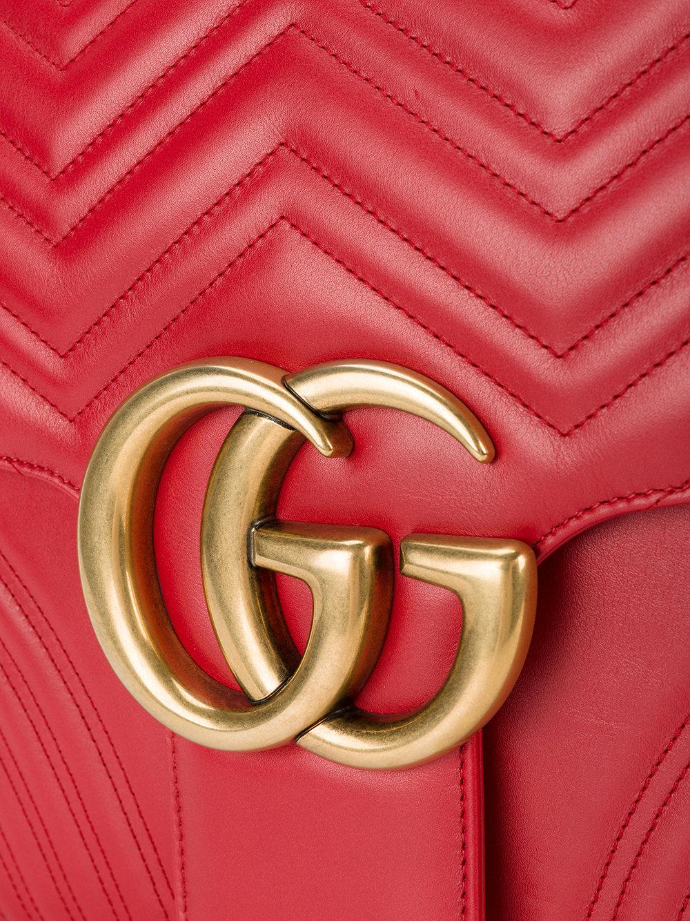 Gucci Marmont Shoulder Bag Red | semashow.com