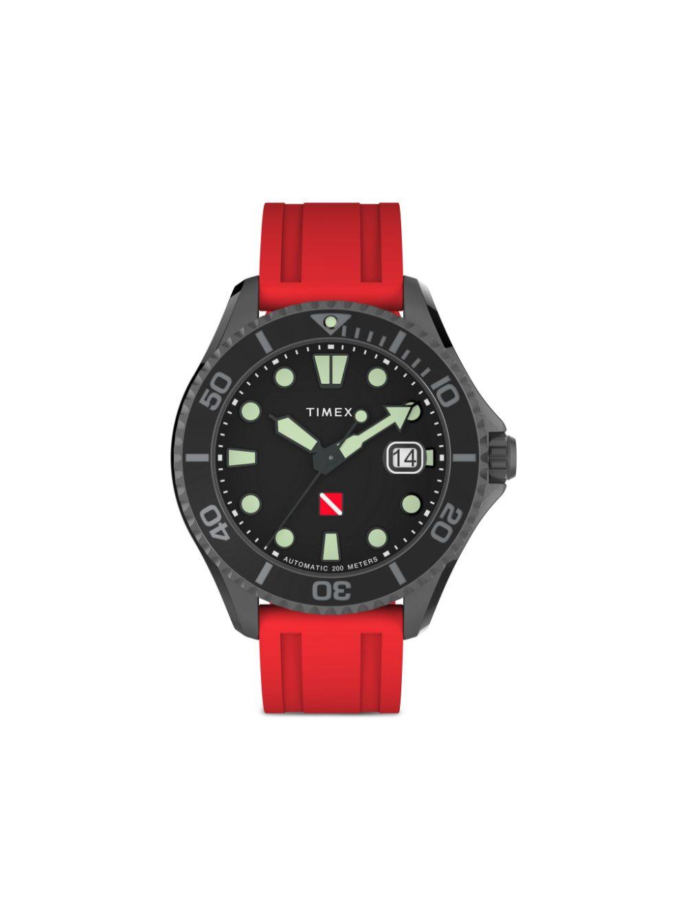 Timex Deepwater Tiburón 43Mm in Red for Men | Lyst