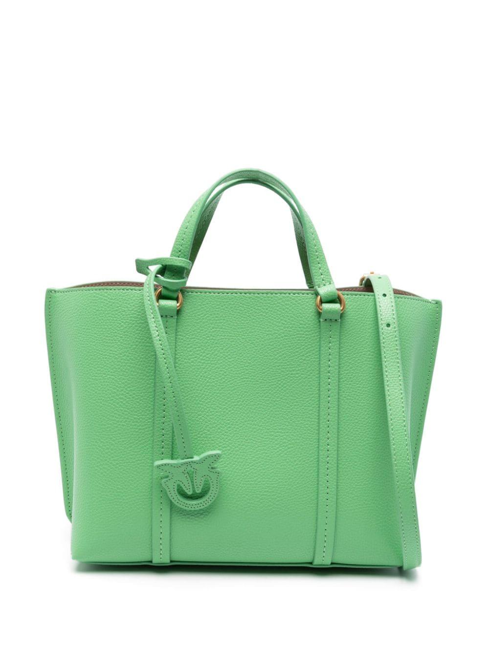 Pinko Carrie Tote Bag in Green | Lyst