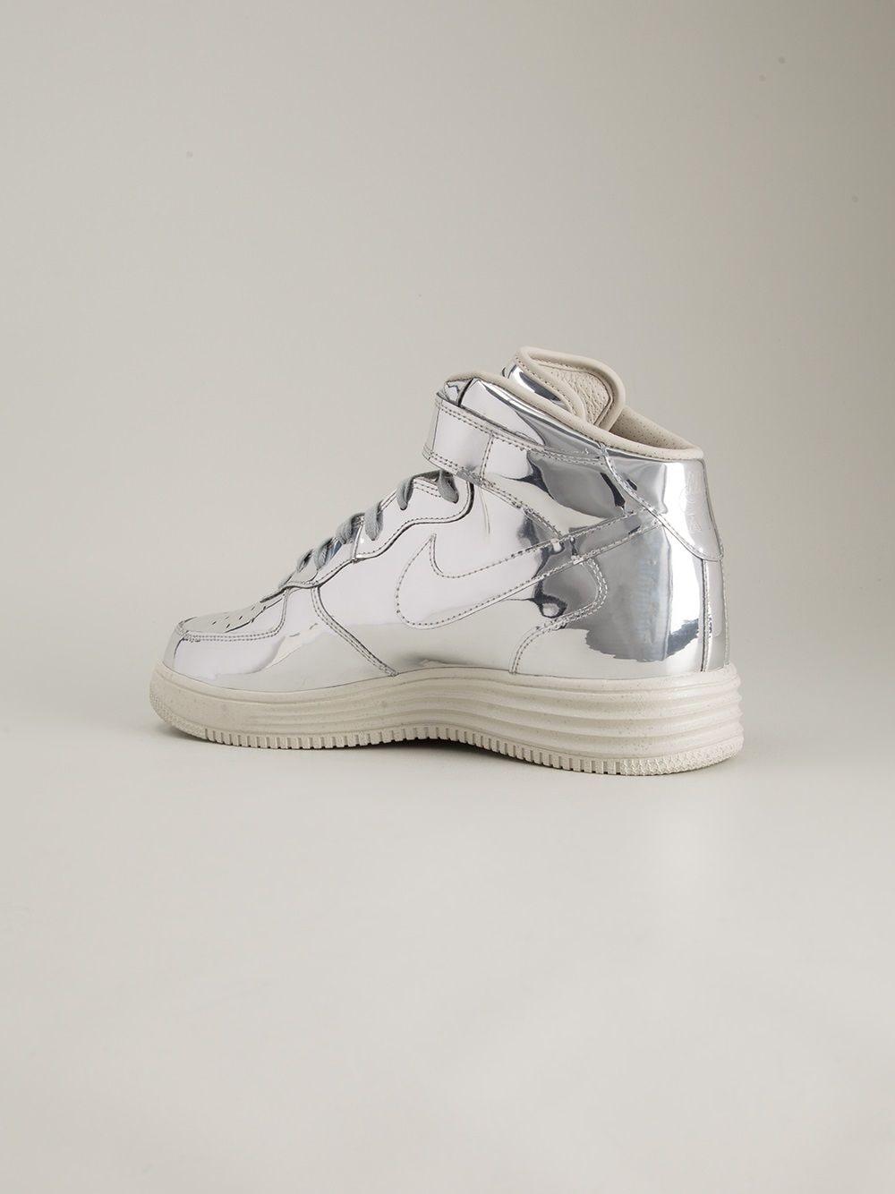 Nike Air Force 1 Midtop Sneakers in Metallic for Men - Lyst Nike Air Force 1 Midtop Sneakers in Metallic for Men - Lyst