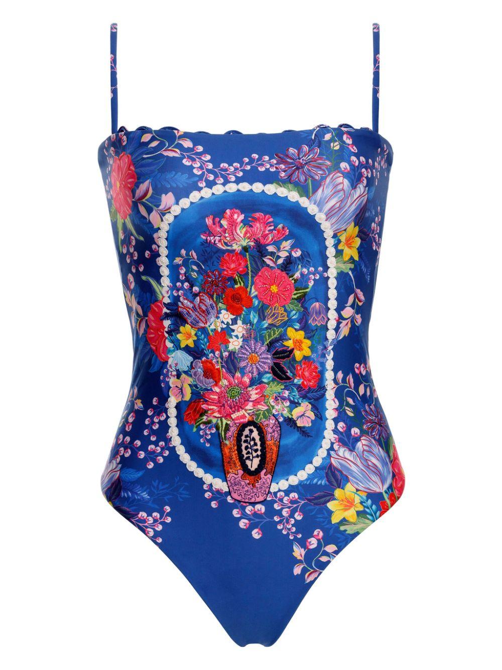 Agua Bendita Miller Swimsuit in Blue | Lyst